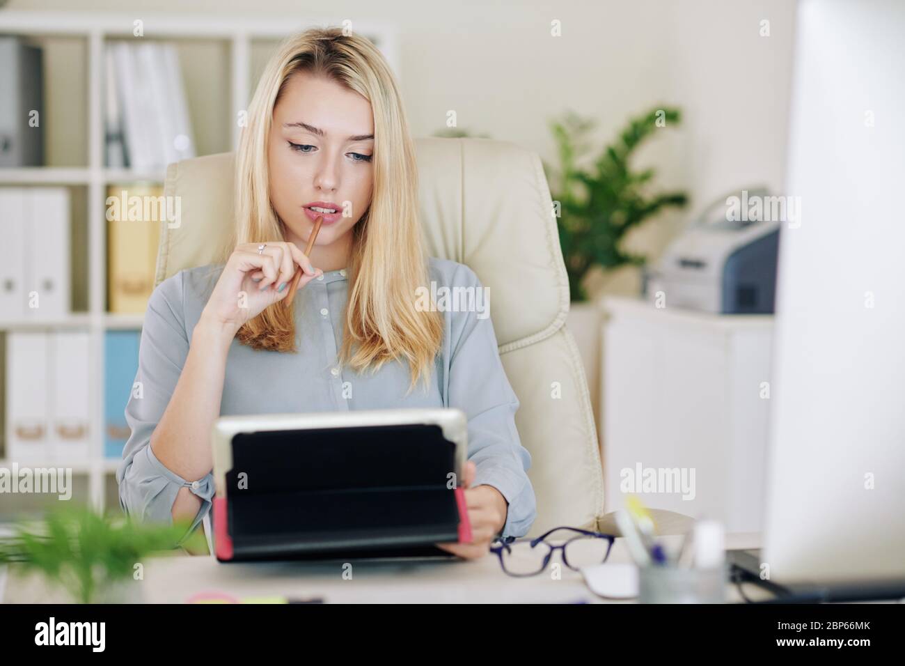 Chewing pencil hi-res stock photography and images - Alamy