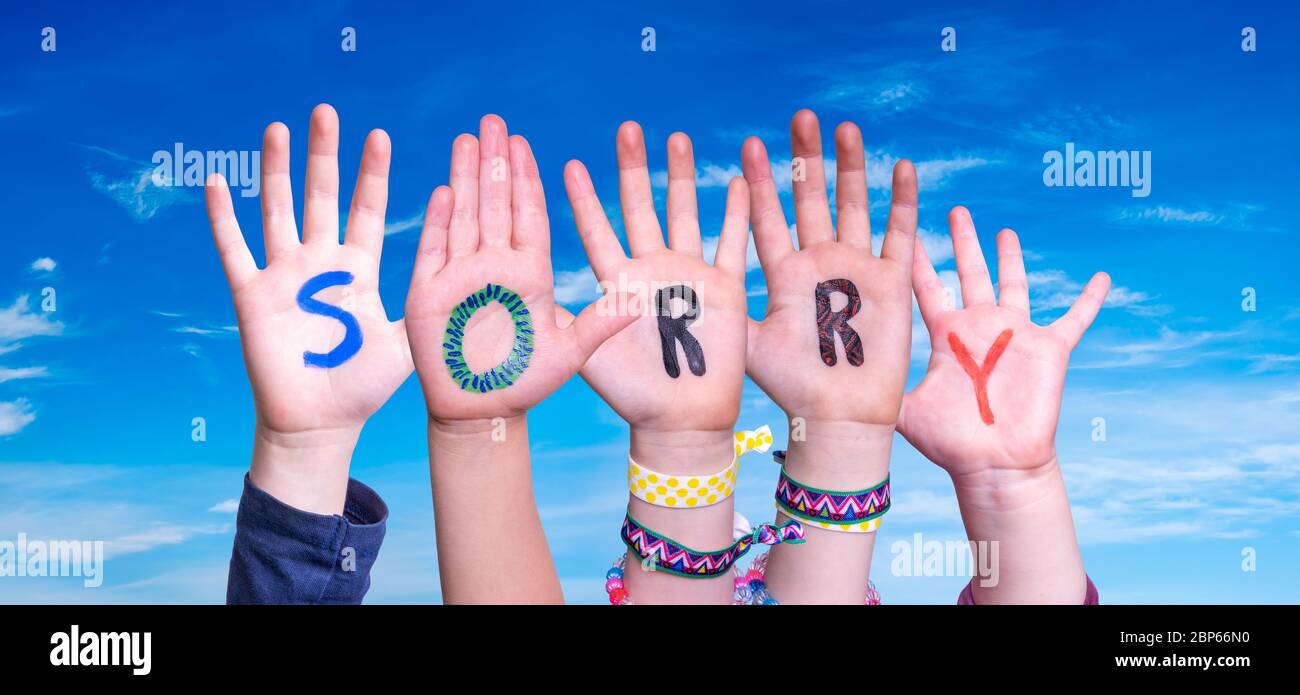 Sorry letters hi-res stock photography and images - Alamy