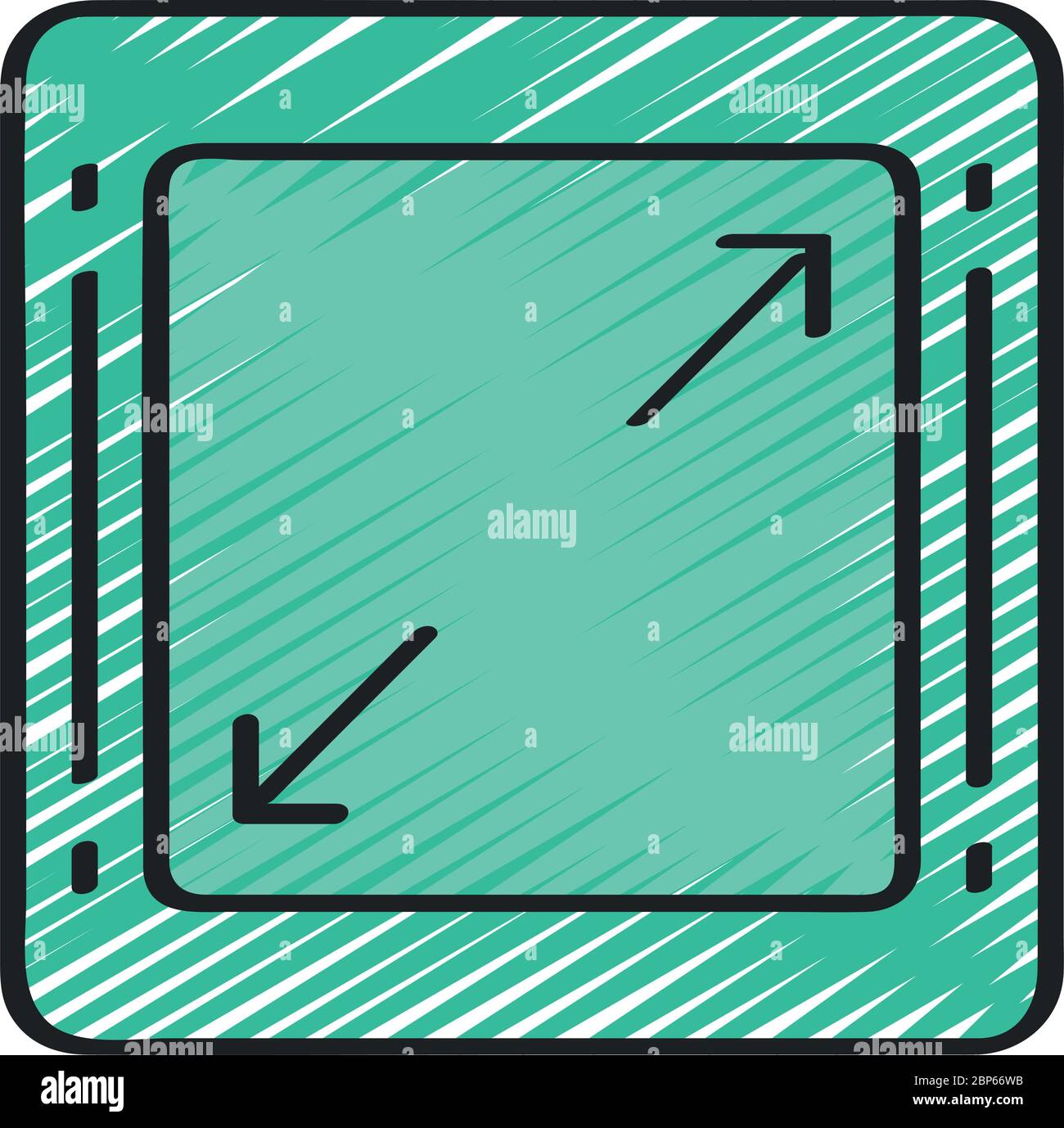 Expanding arrows icon representing ‘Expand’ Stock Vector Image & Art ...