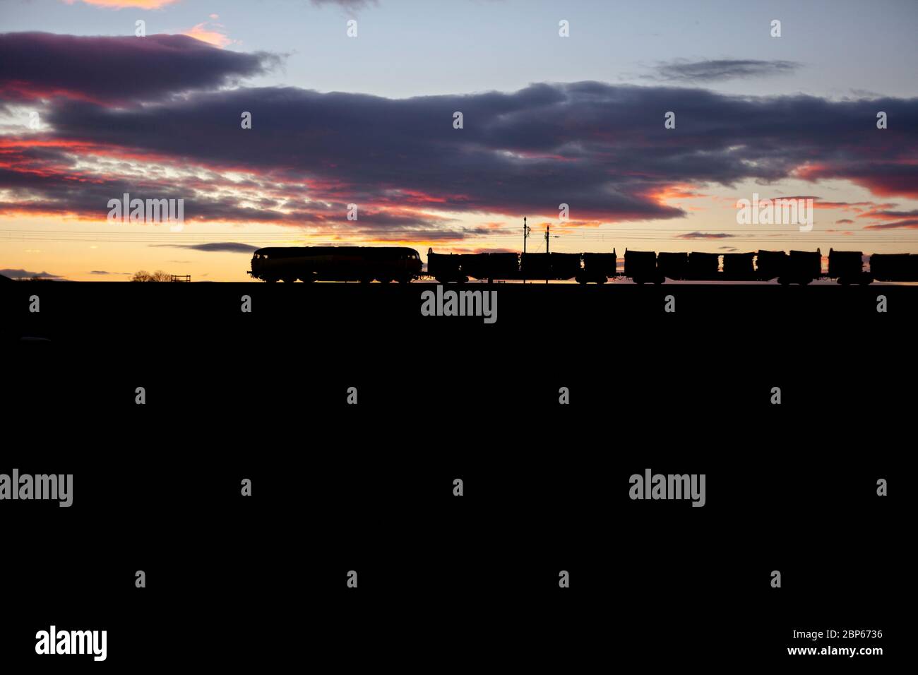 Colas Rail Freight class 56 locomotive 56105 on the west coast mainline ...