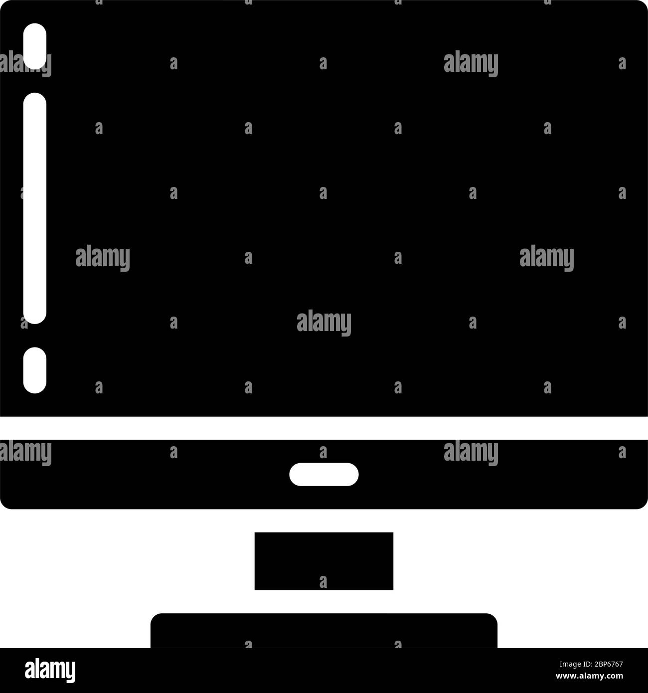 Desktop computer icon representing ‘Computer’ Stock Vector Image & Art ...