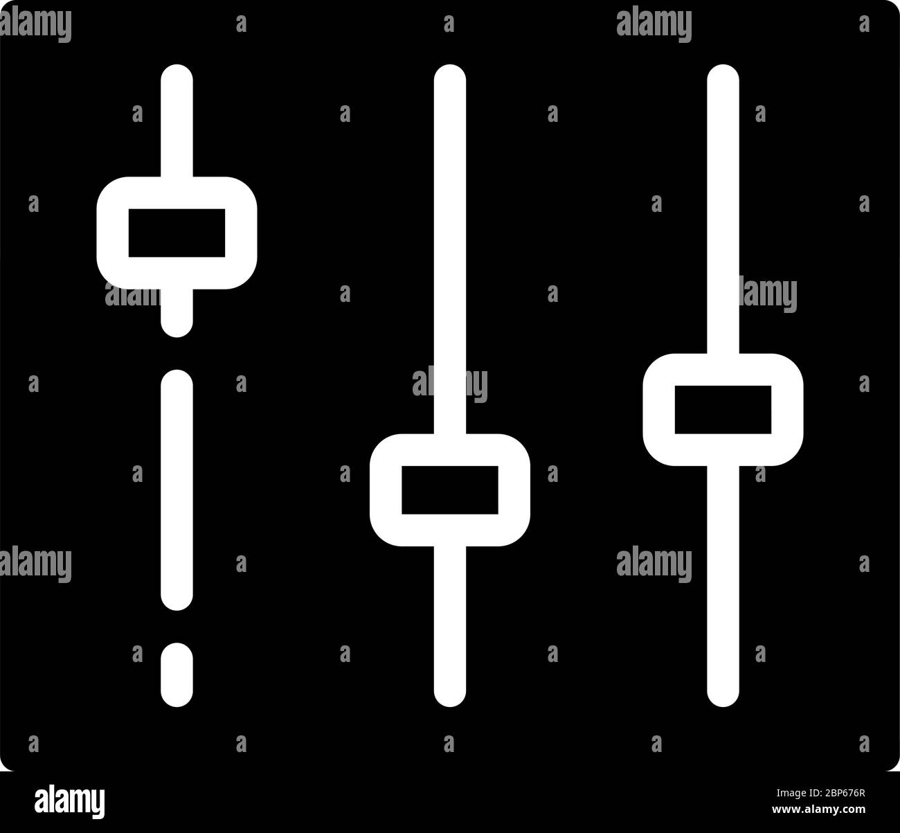 Sliders vector vectors hi-res stock photography and images - Alamy