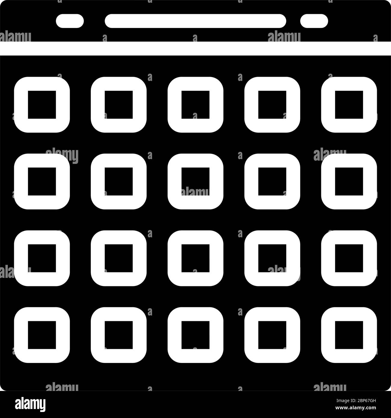 Desk calendar icon representing ‘Calendar’ Stock Vector Image & Art - Alamy