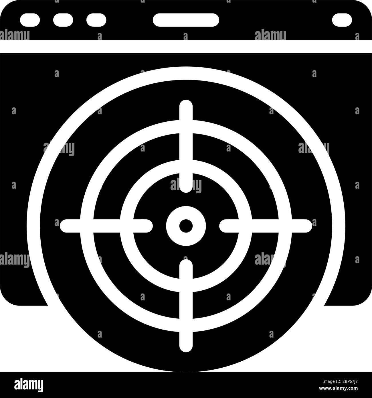 Scope icon ontop of calendar representing ‘Project Scope’ Stock Vector ...