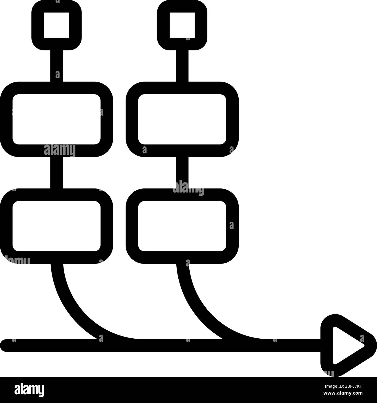 Sprint arrows icon representing ‘Kanban’ Stock Vector Image & Art - Alamy