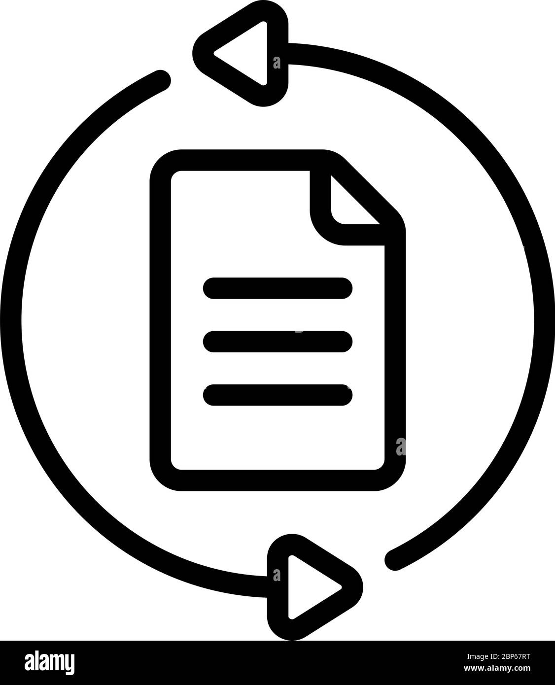 Document Inside Looping Arrows Representing ‘project Loop Stock Vector Image And Art Alamy