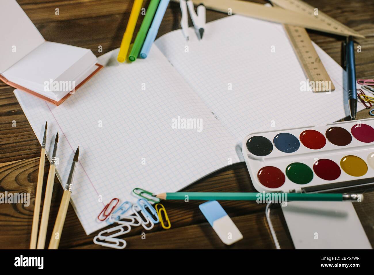 Realistic school classroom hi-res stock photography and images - Alamy