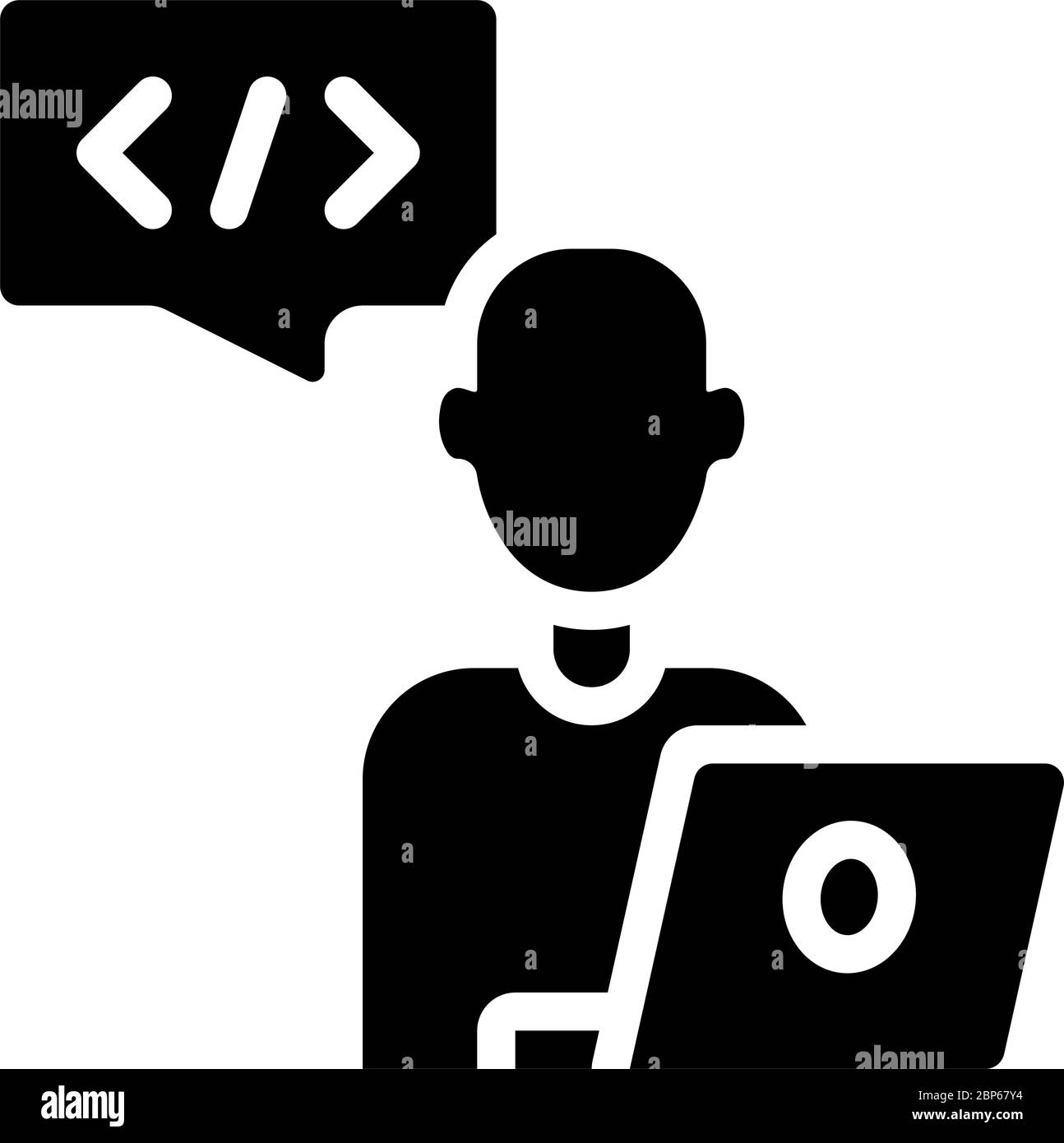 Avatar behind computer code hi-res stock photography and images - Alamy