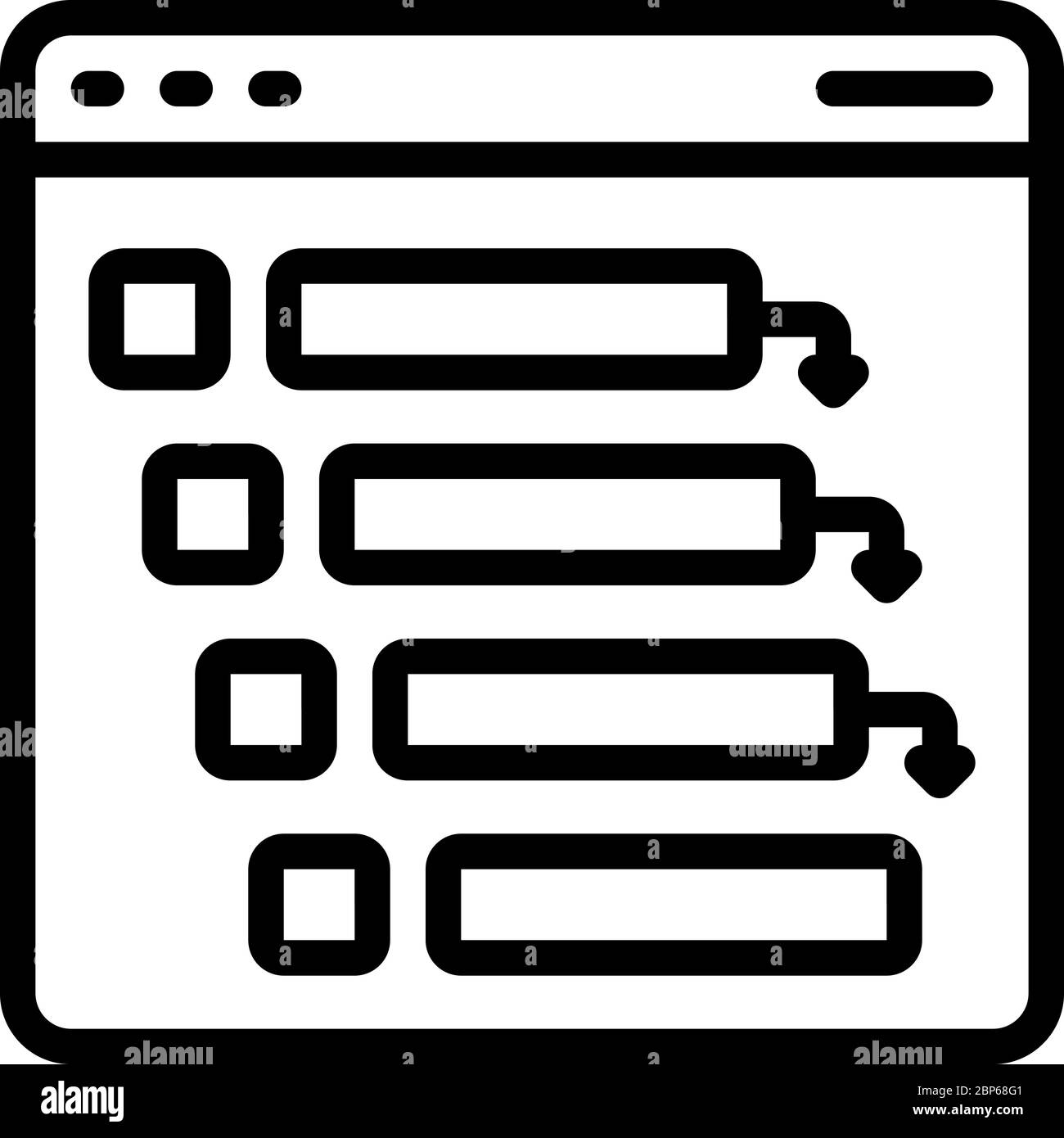 Website with waterfall development process on Stock Vector Image & Art ...