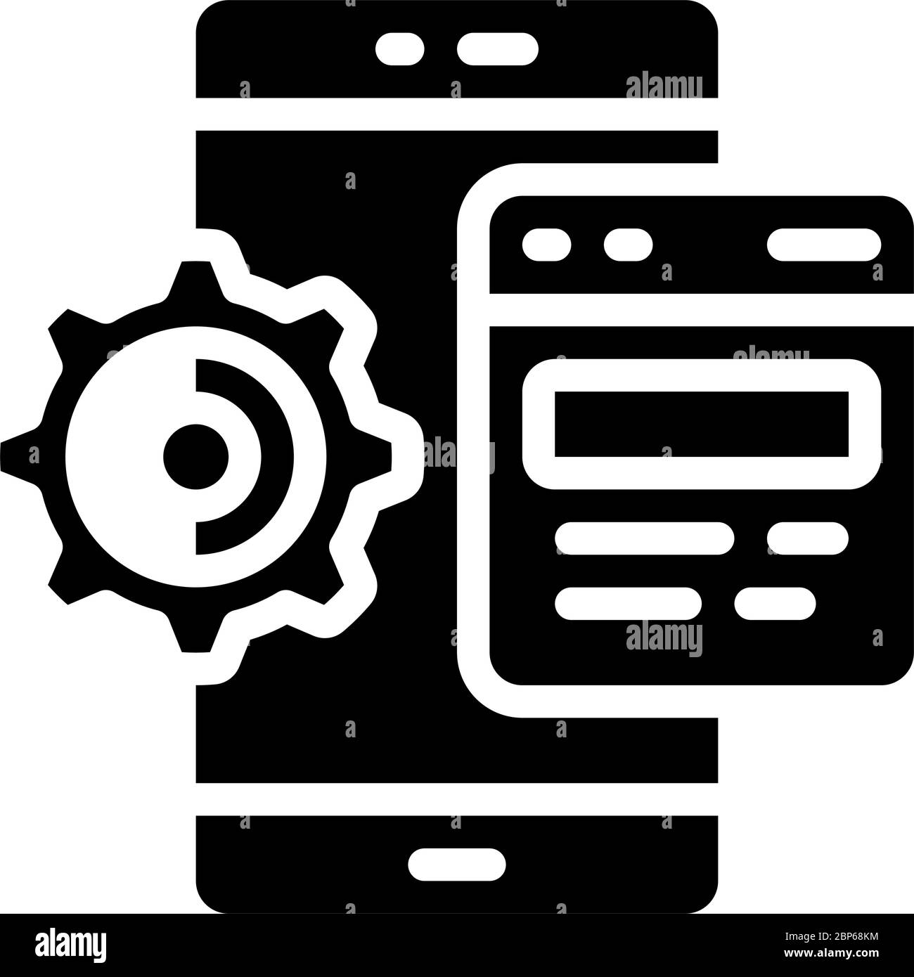 Mobile phone getting optimised for web Stock Vector Image & Art - Alamy