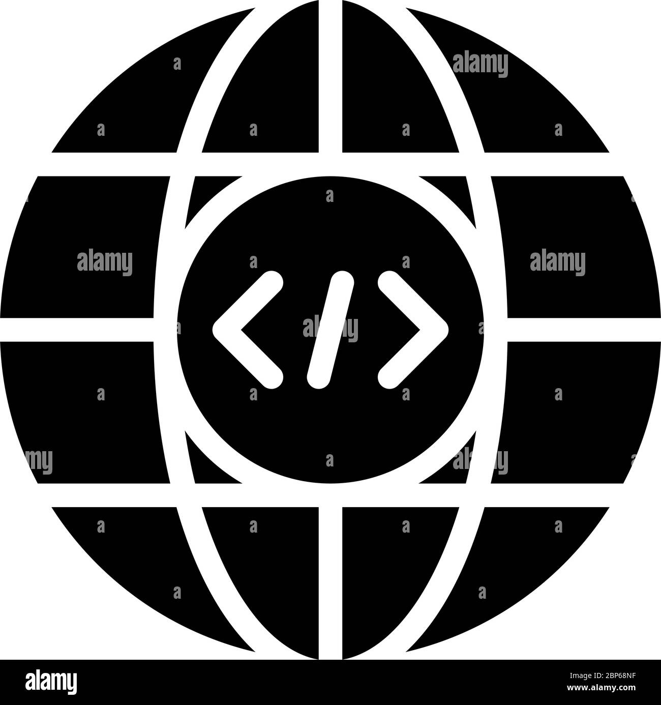 Globe grid with code ontop Stock Vector Image & Art - Alamy