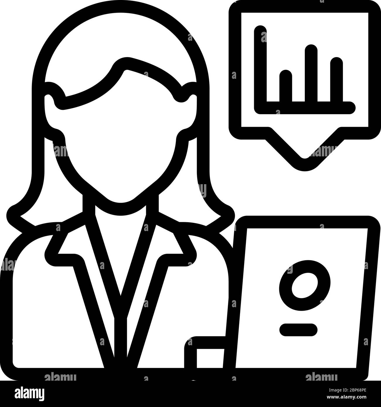 Female avatar analyst icon Stock Vector Image & Art - Alamy