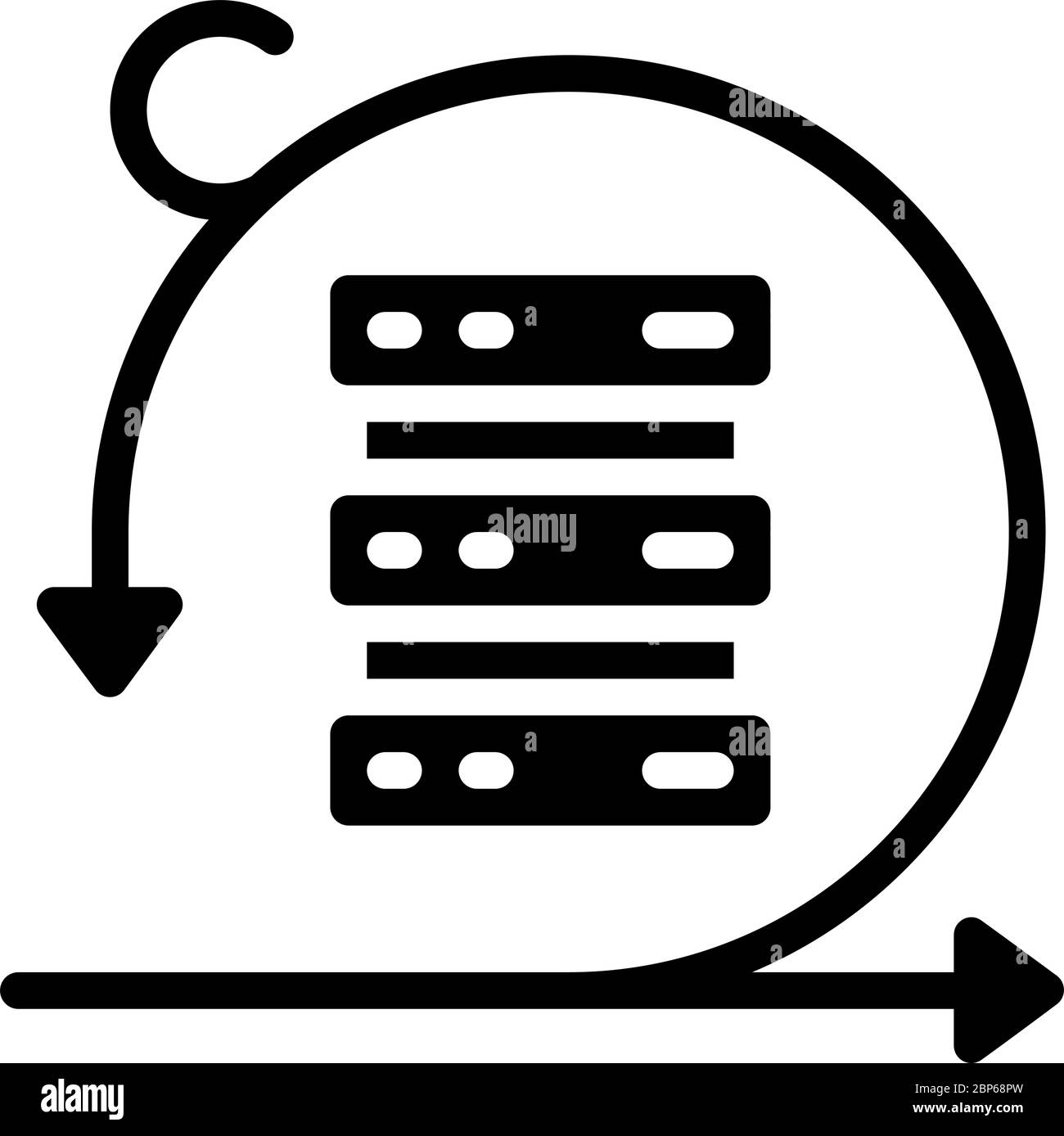 Server icon Stock Vector Images - Alamy