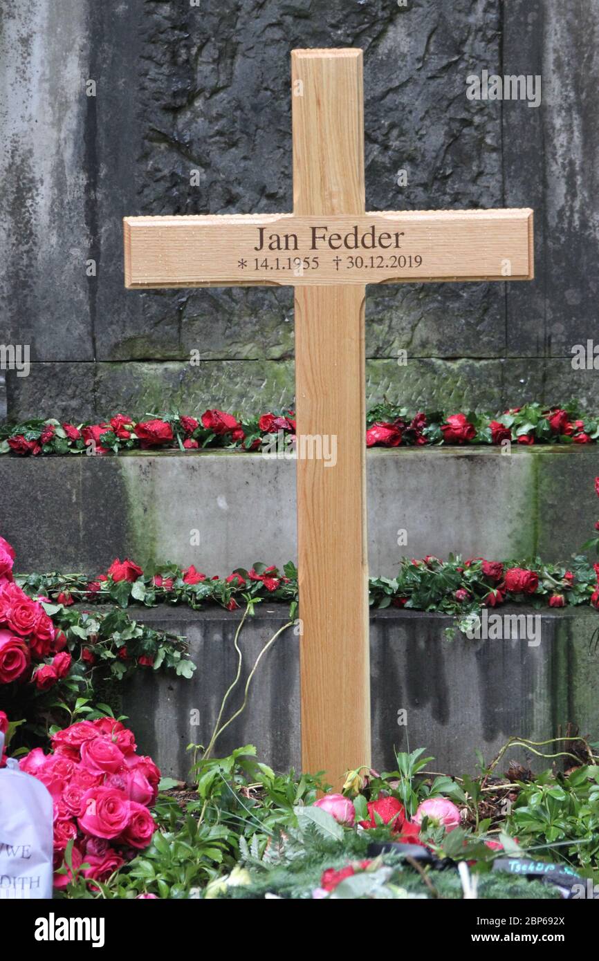 Grave staette Jan Fedder,cemetery Ohlsdorf Hamburg,25.01.2020 Stock ...