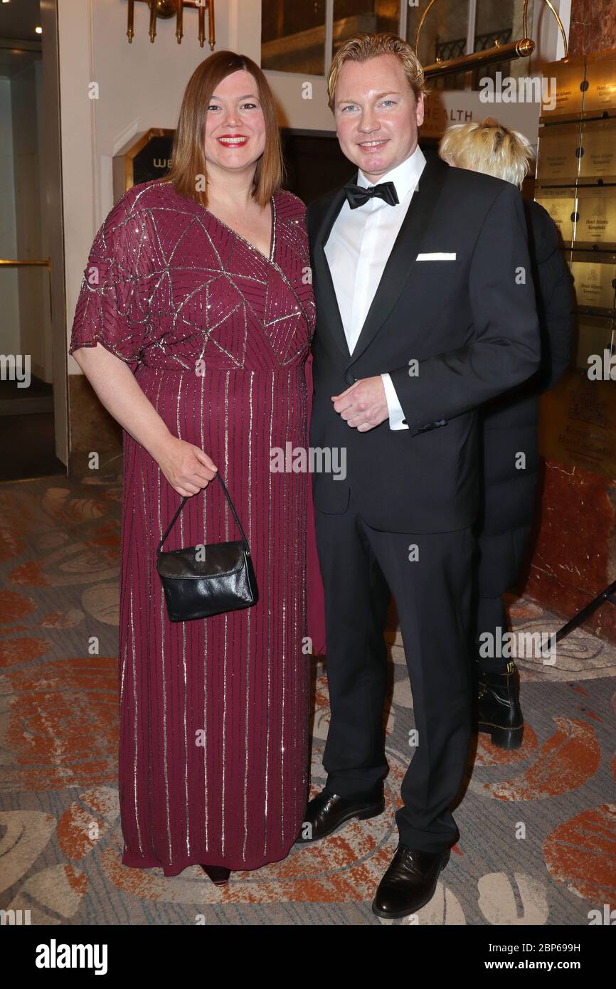 Katharina Fegebank,Mathias Wolf,Hamburger Presseball 2020 at the Hotel ...