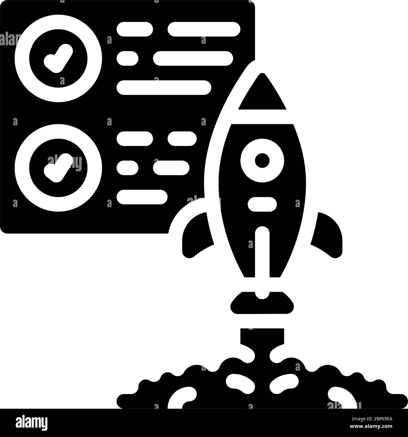 Launch Project icon Stock Vector Image & Art - Alamy