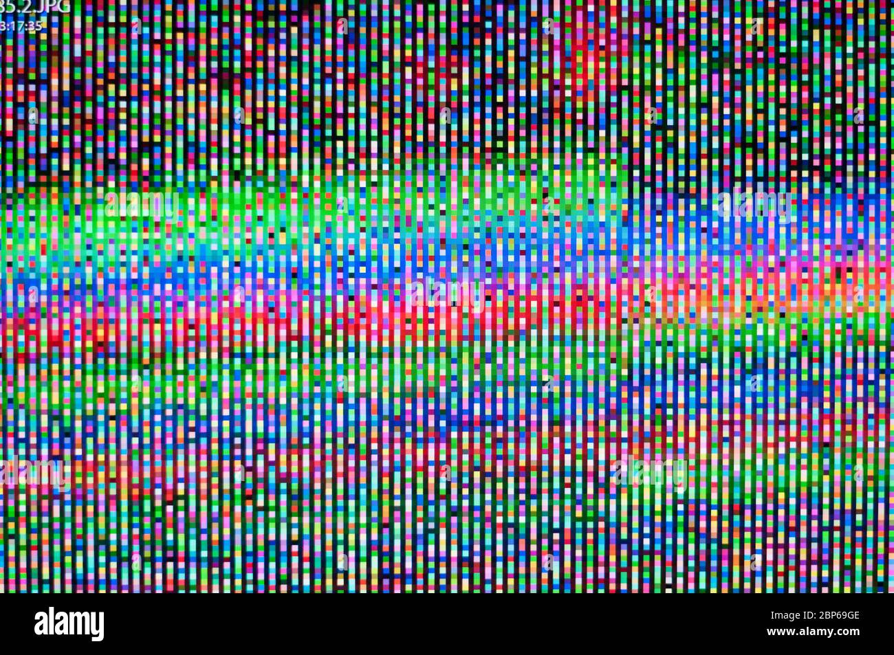 Pixel pattern of a digital glitch Stock Photo - Alamy
