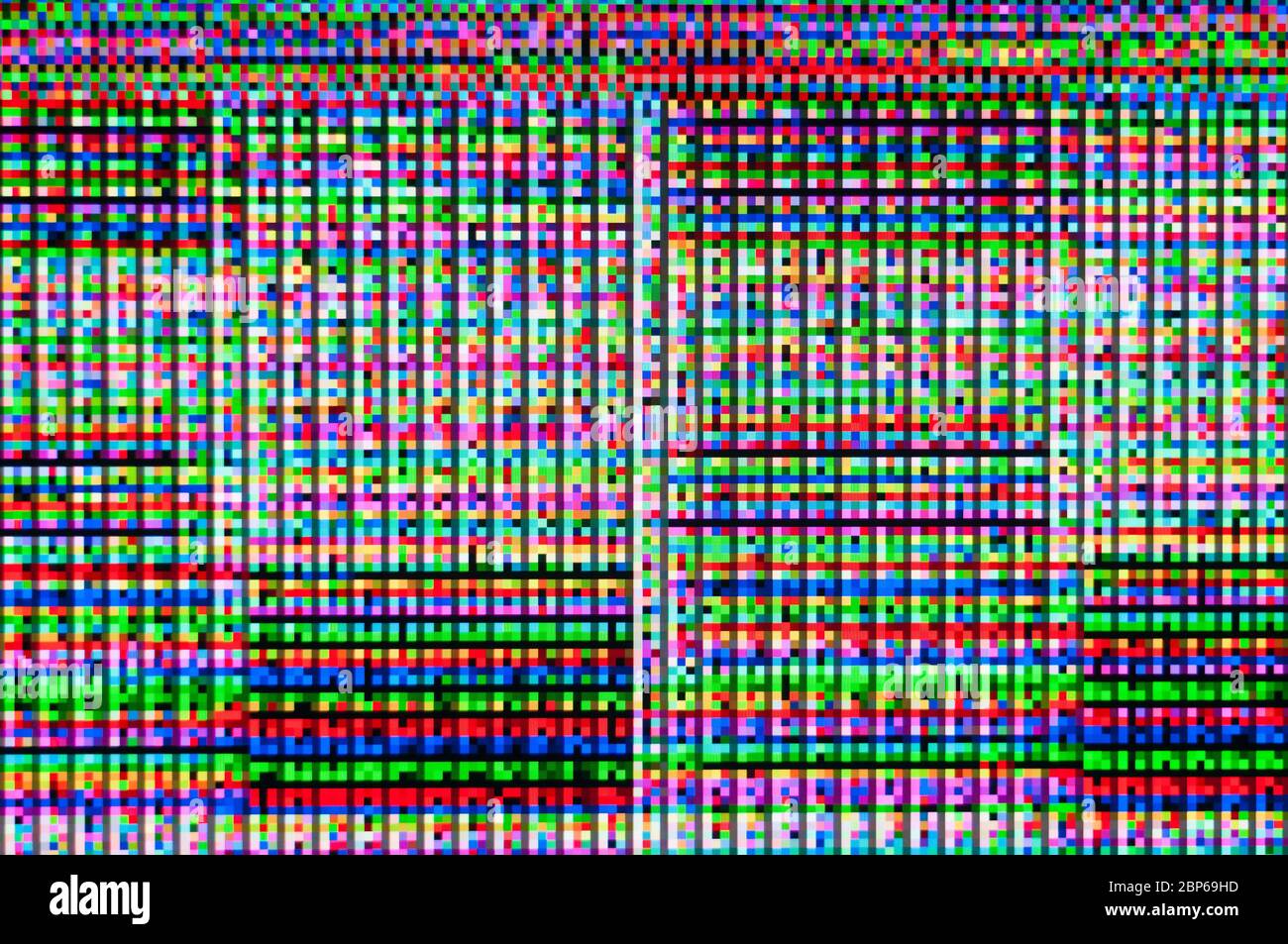 Pixel pattern of a digital glitch Stock Photo - Alamy