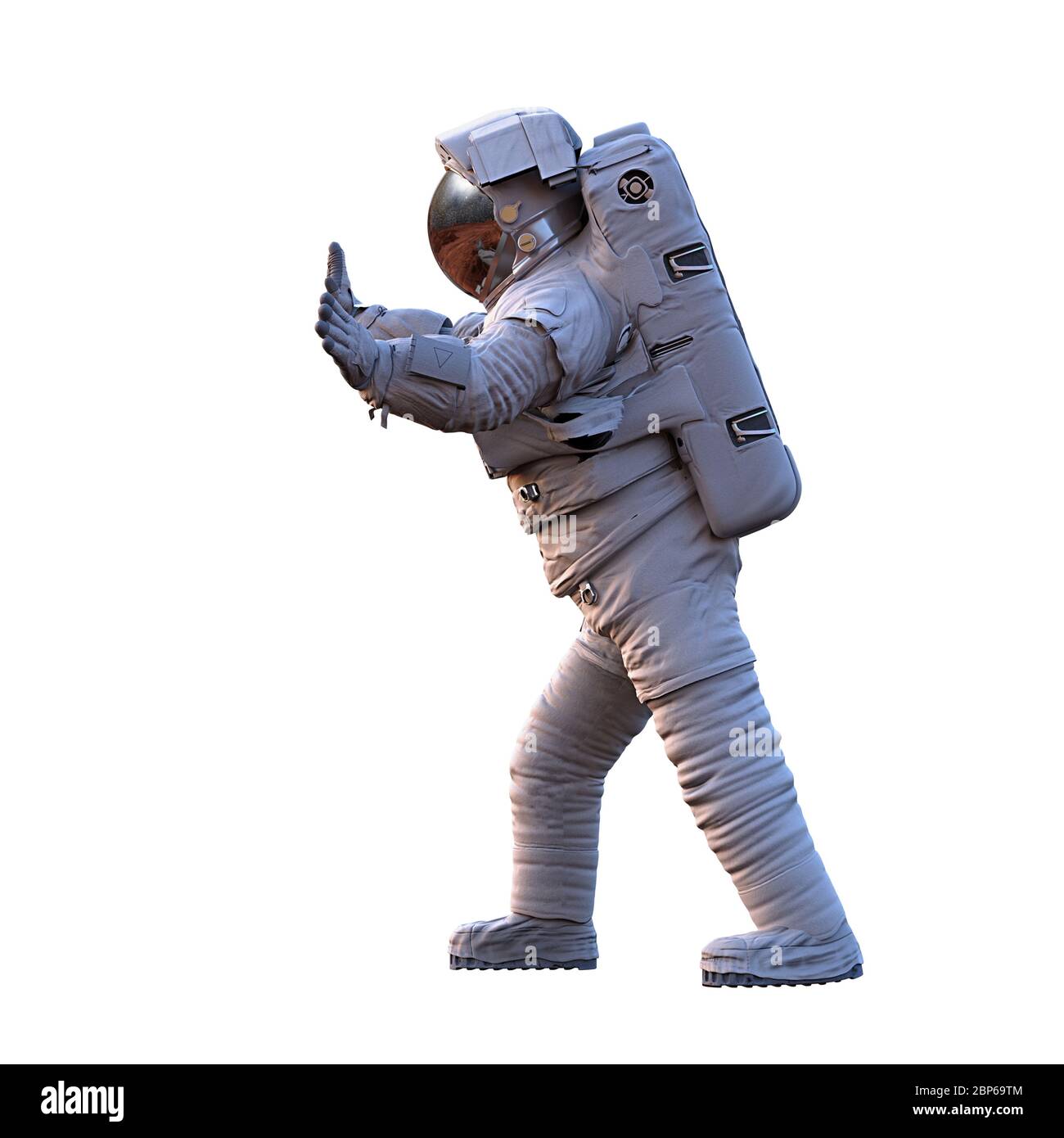 Astronaut spaceman working space Cut Out Stock Images & Pictures - Alamy