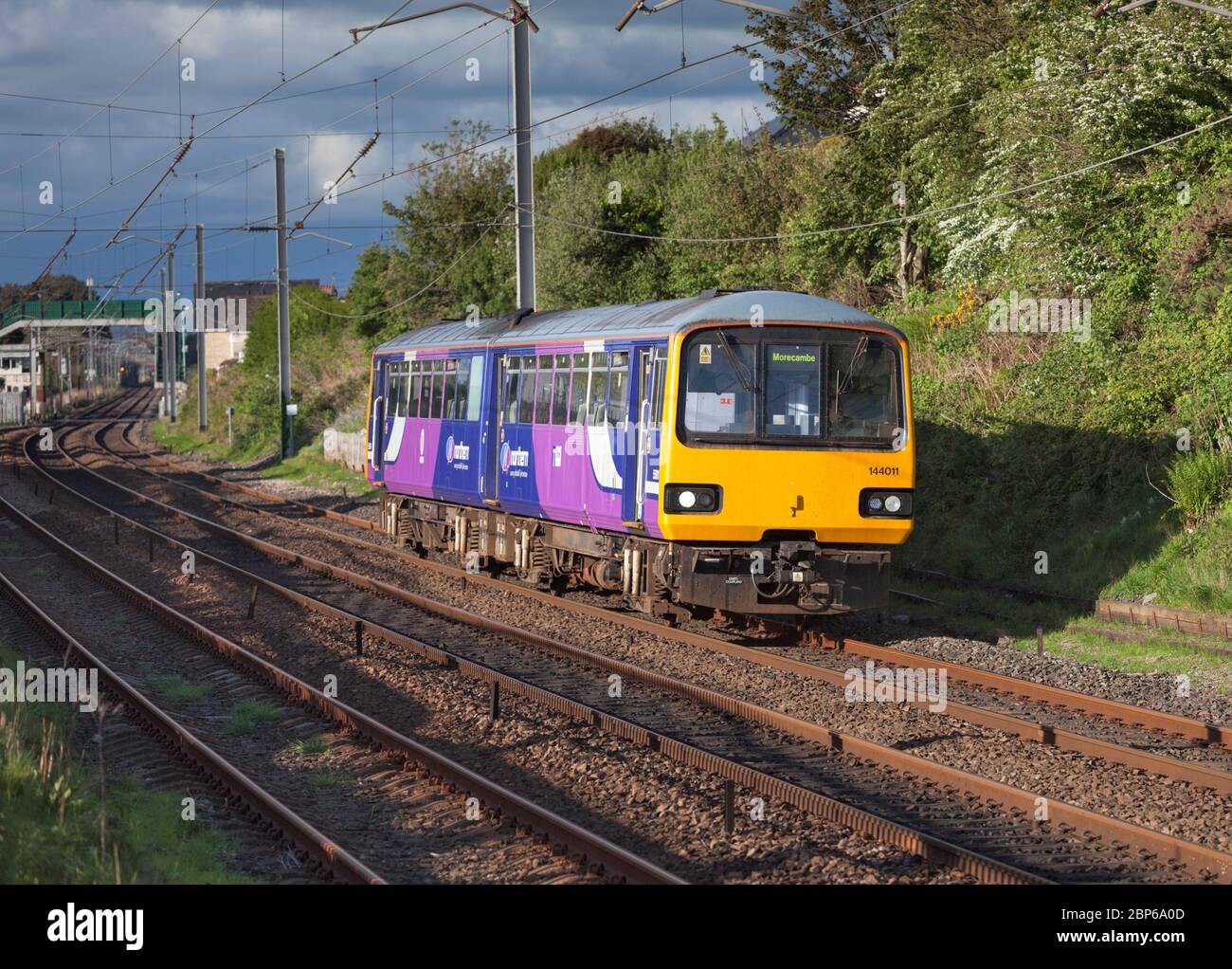 Northern Rail class 144 pacer train 144011 on the west coast mainline ...