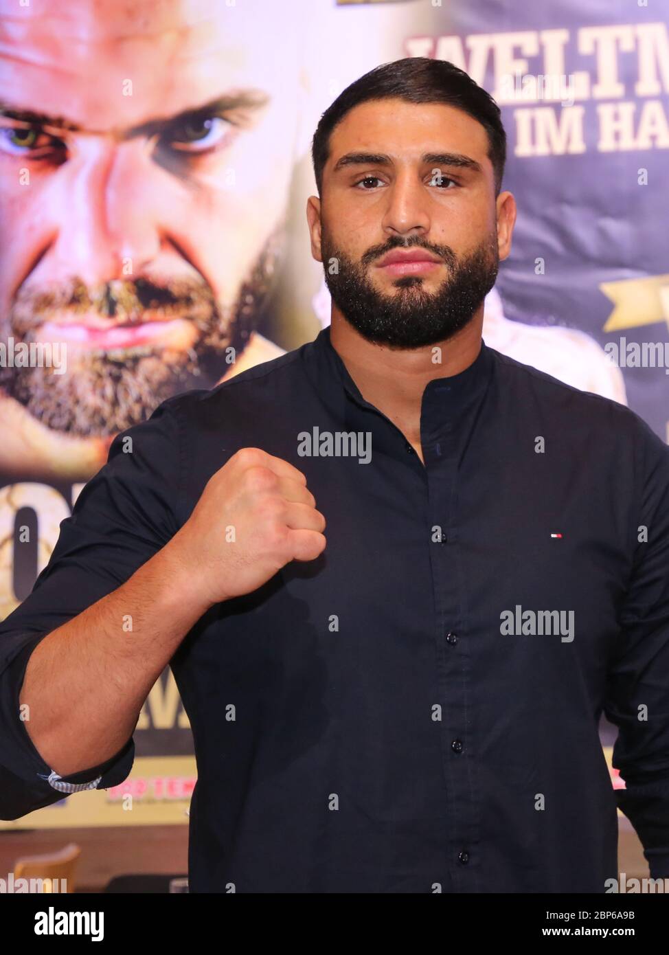 German heavyweight boxer Agit Kabayel (SES Boxing) press conference ...
