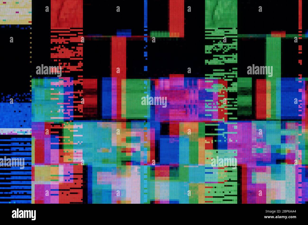 Glitch digital error screen hi-res stock photography and images - Alamy