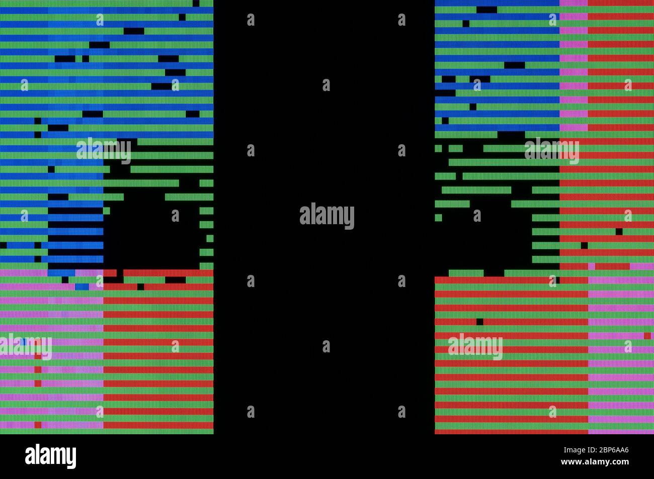 Glitch digital error screen hi-res stock photography and images - Alamy