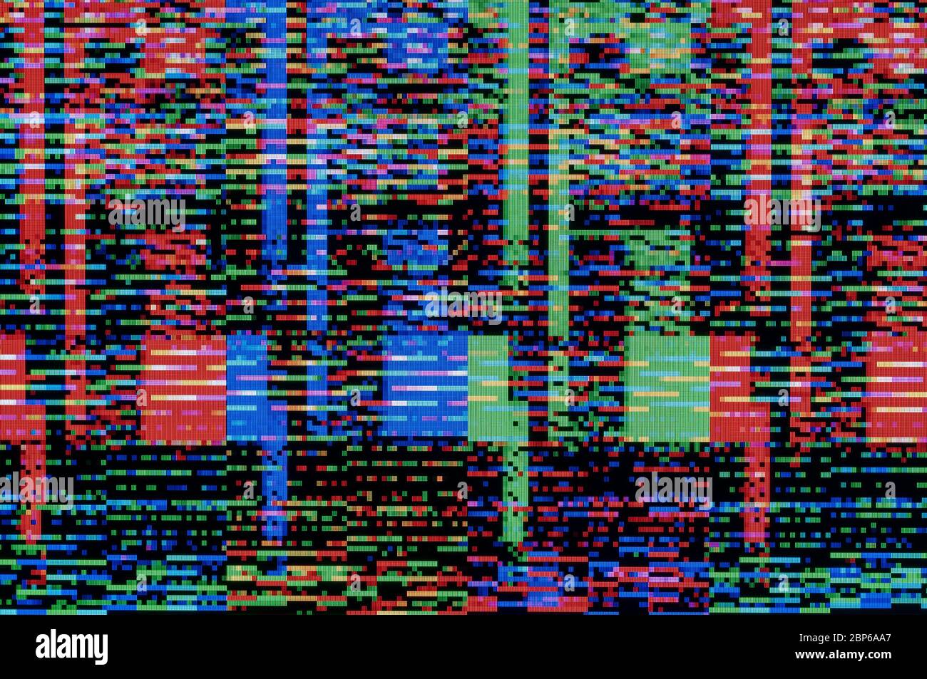 Glitch digital error screen hi-res stock photography and images - Alamy