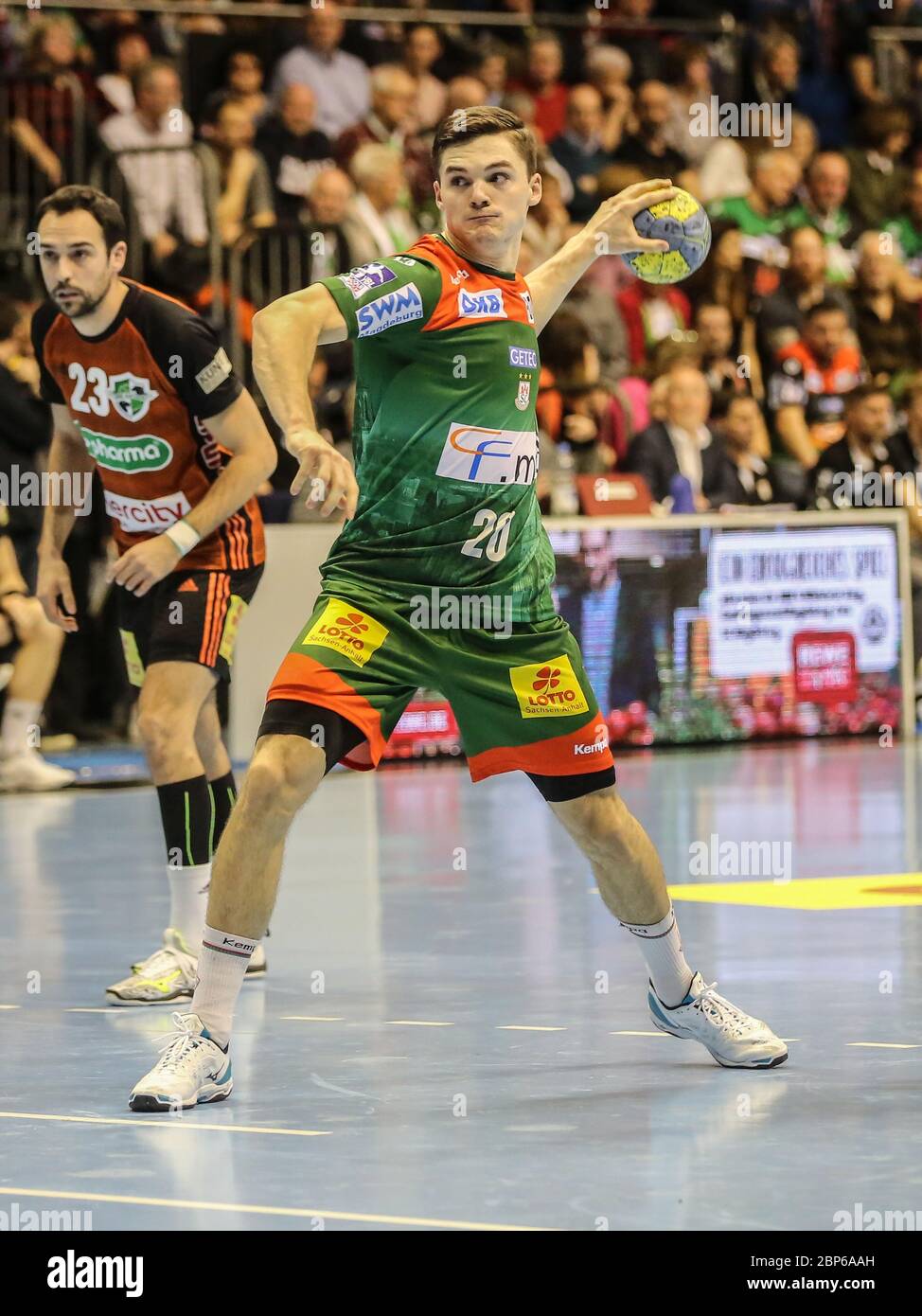 Dutch handball player kay kirsten evert smits sc magdeburg Liqui Moly ...