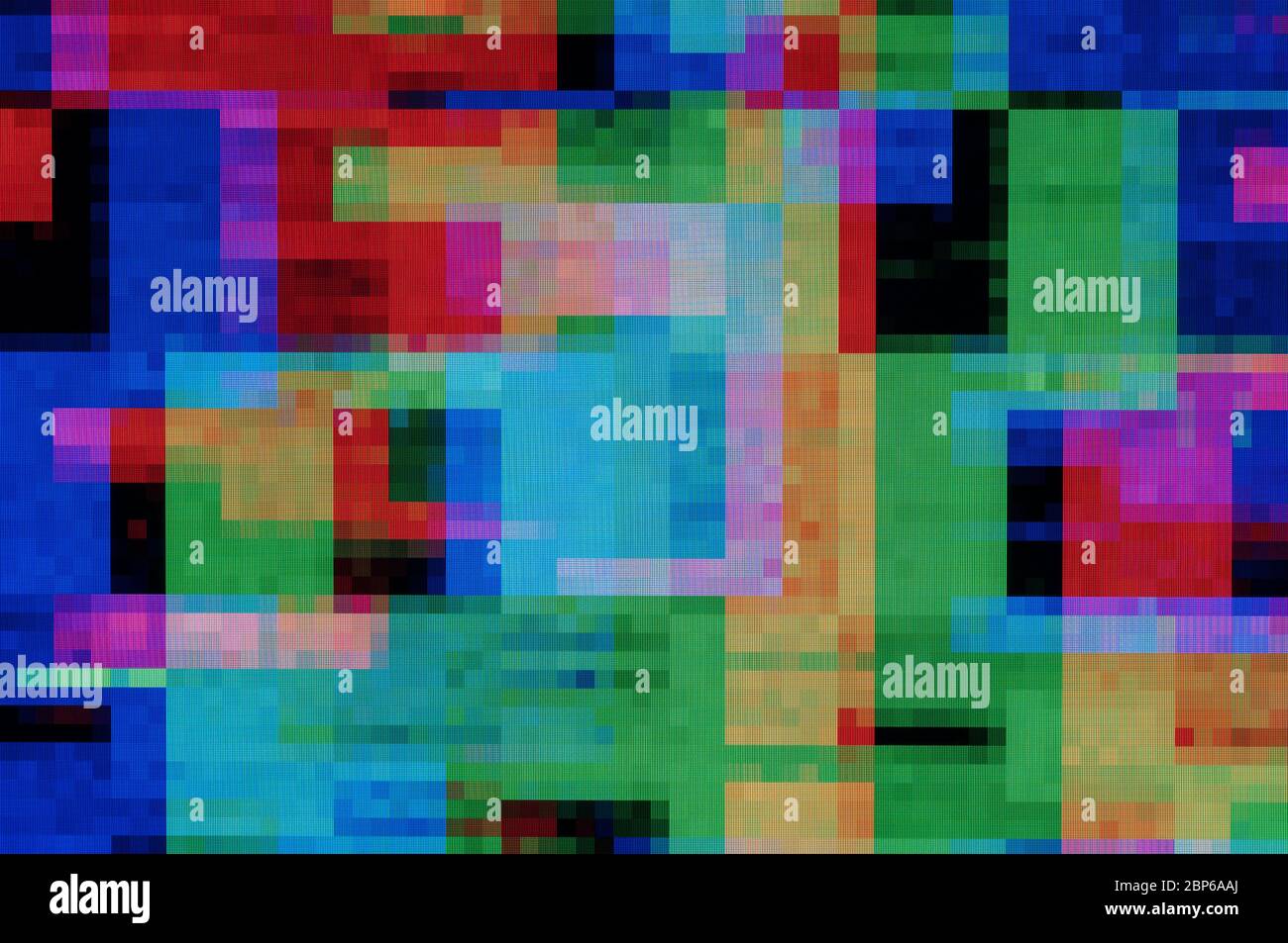 Pixel pattern of a digital glitch Stock Photo - Alamy