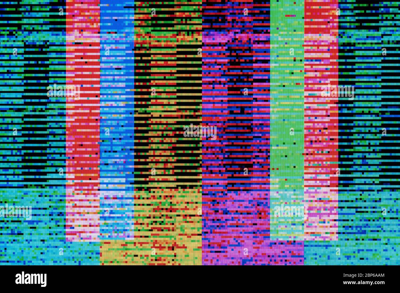 Pixel pattern of a digital glitch Stock Photo - Alamy