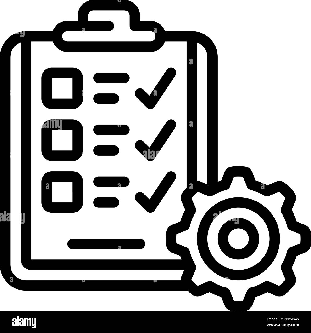 Clipboard project management icon Stock Vector Image & Art - Alamy