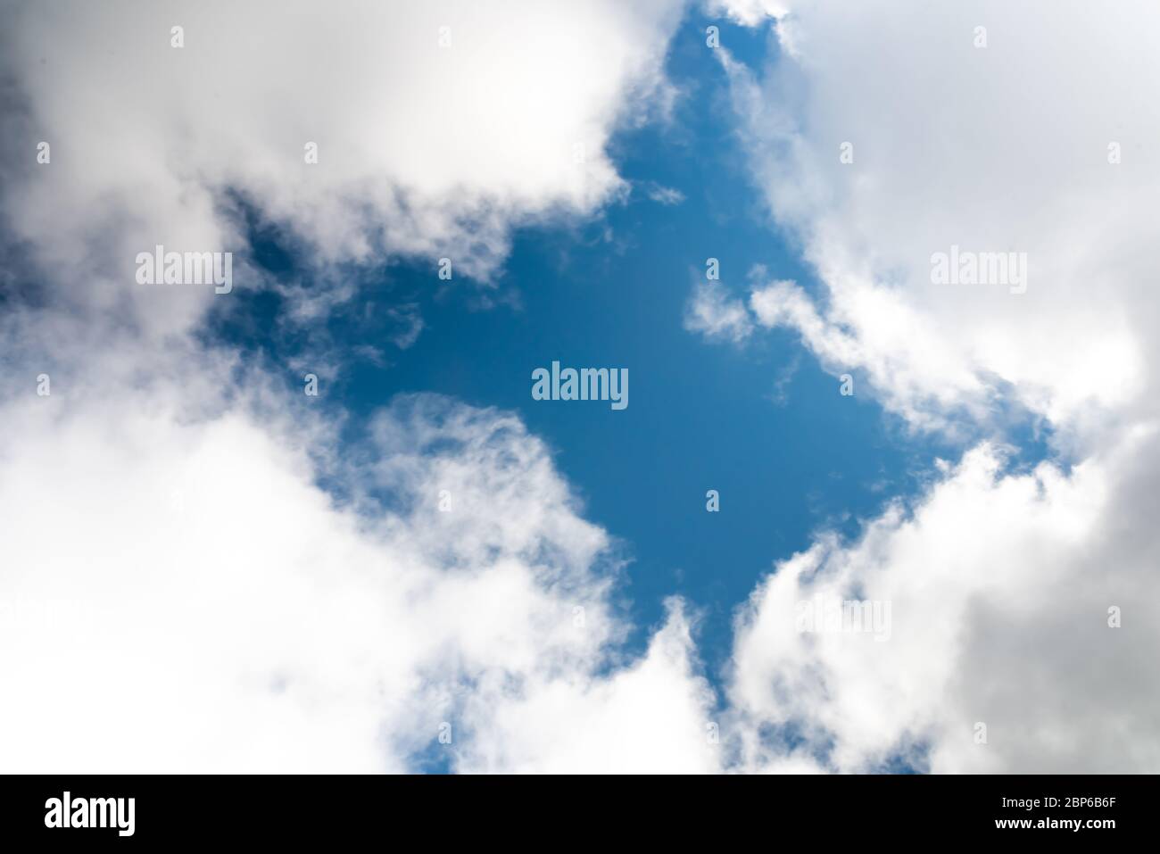 Beautiful sky with volumetric clouds, and the rays of the sun Stock ...