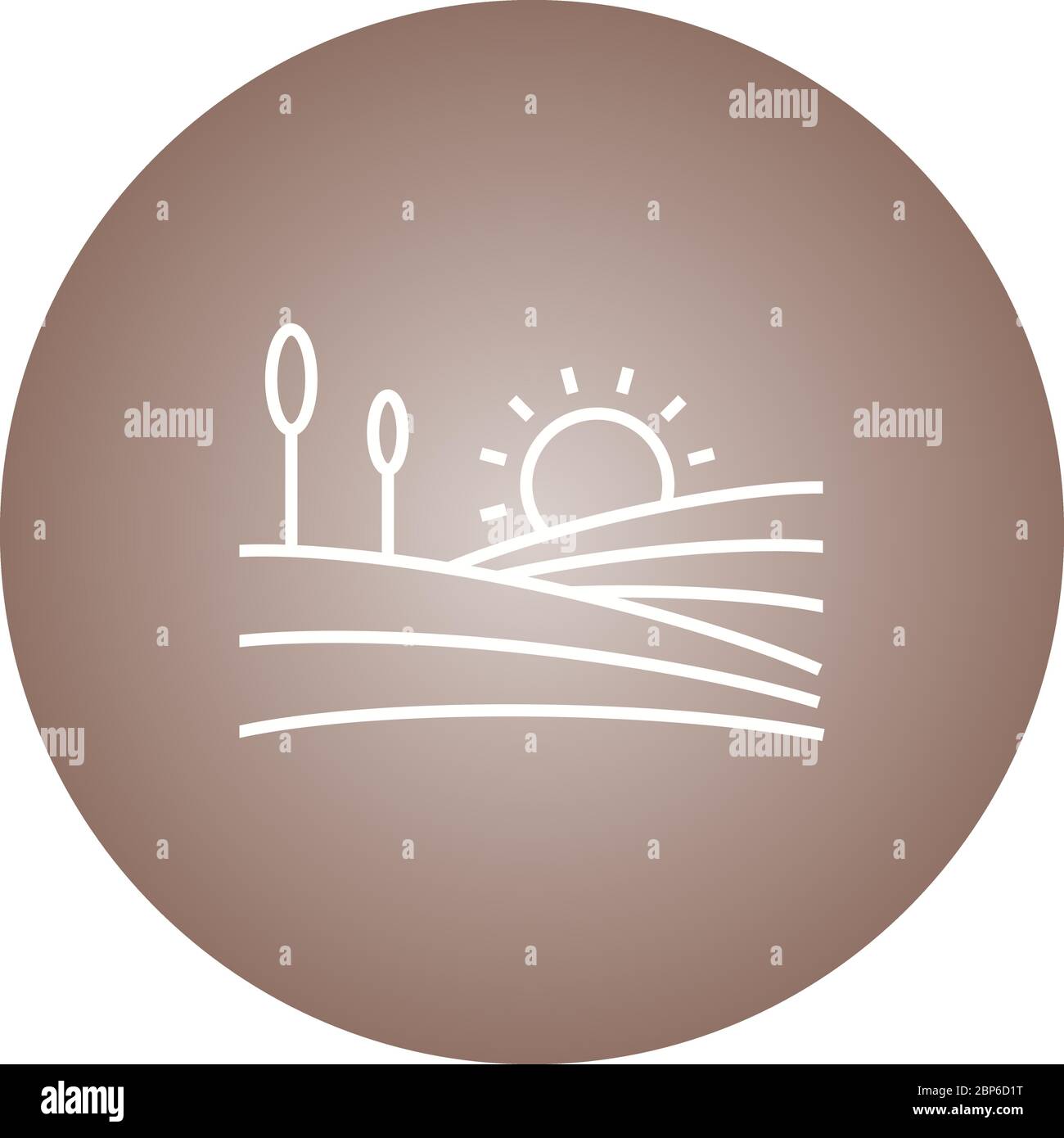 Beautiful farms Line Vector Icon Stock Vector Image & Art - Alamy