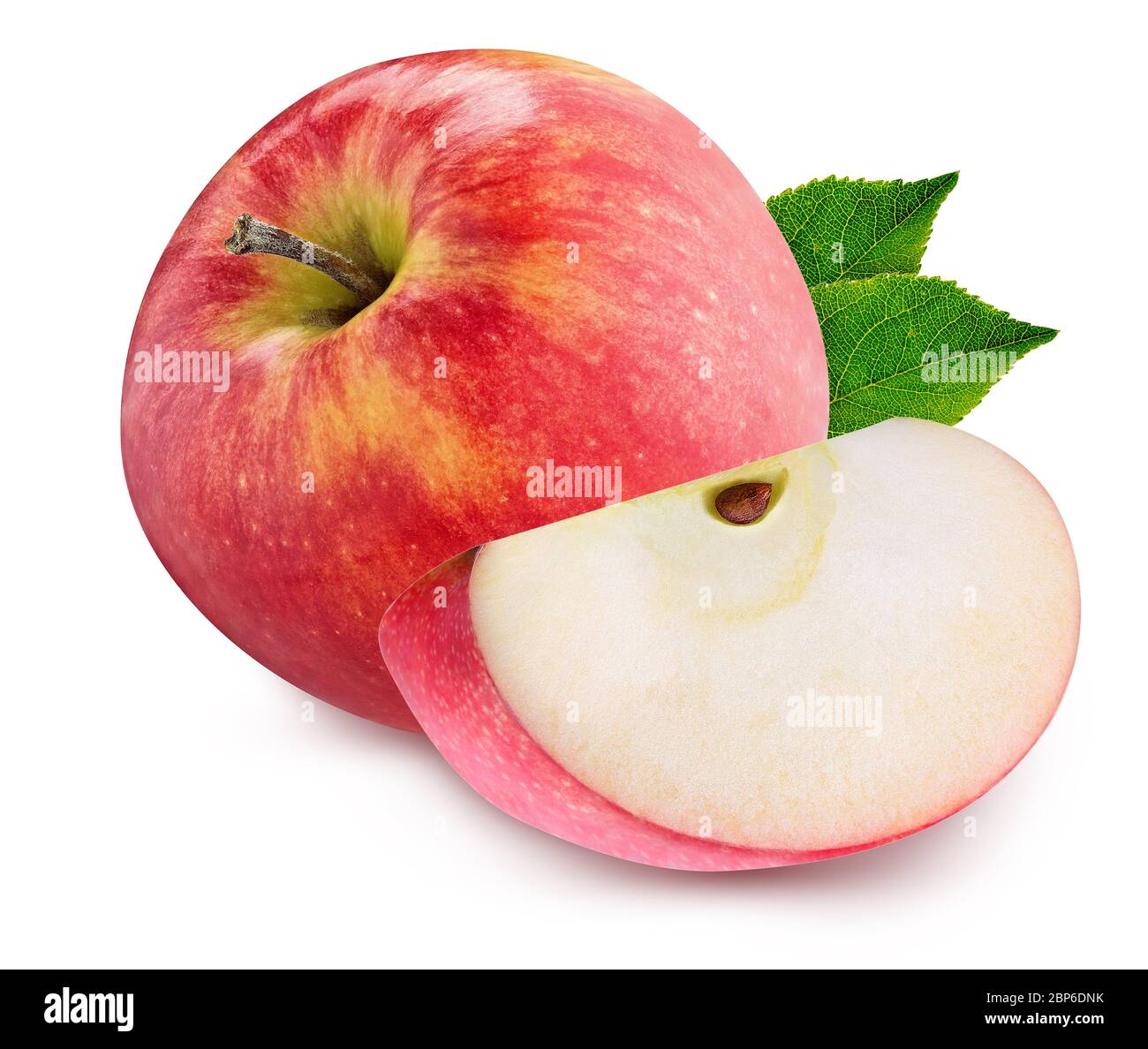 ripe red apple set isolated on a white background Stock Photo - Alamy