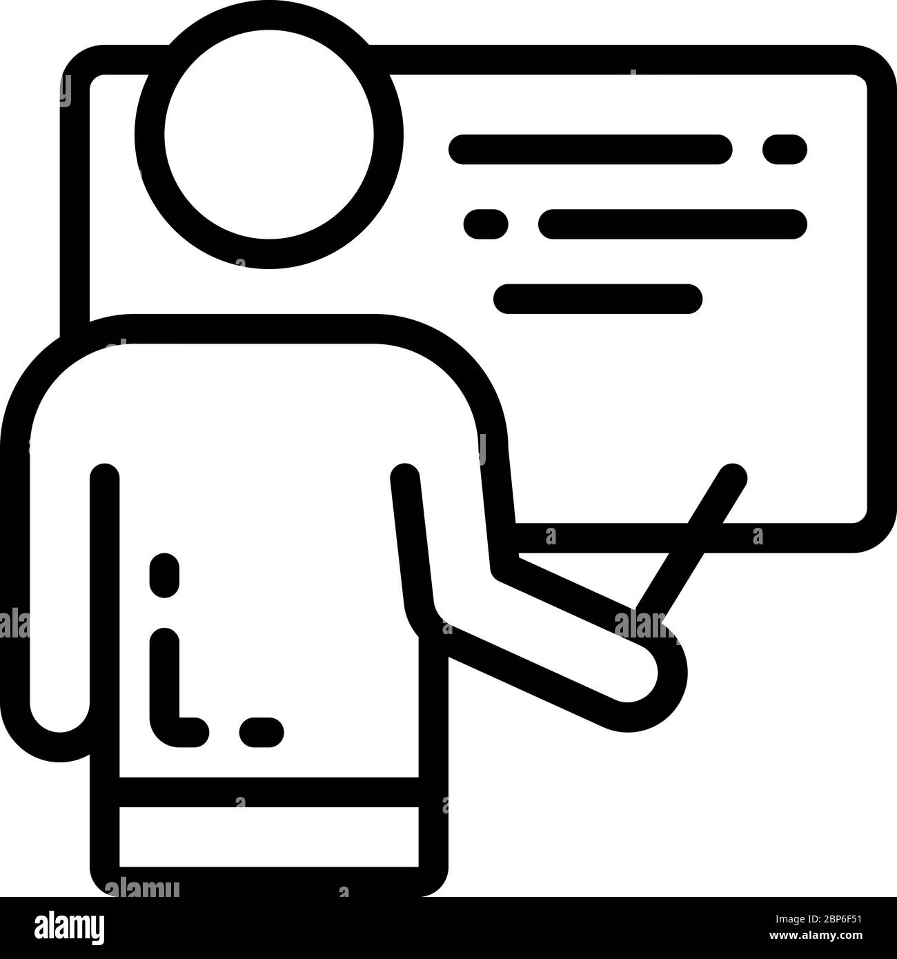 Teacher teaching a lesson icon Stock Vector Image & Art - Alamy