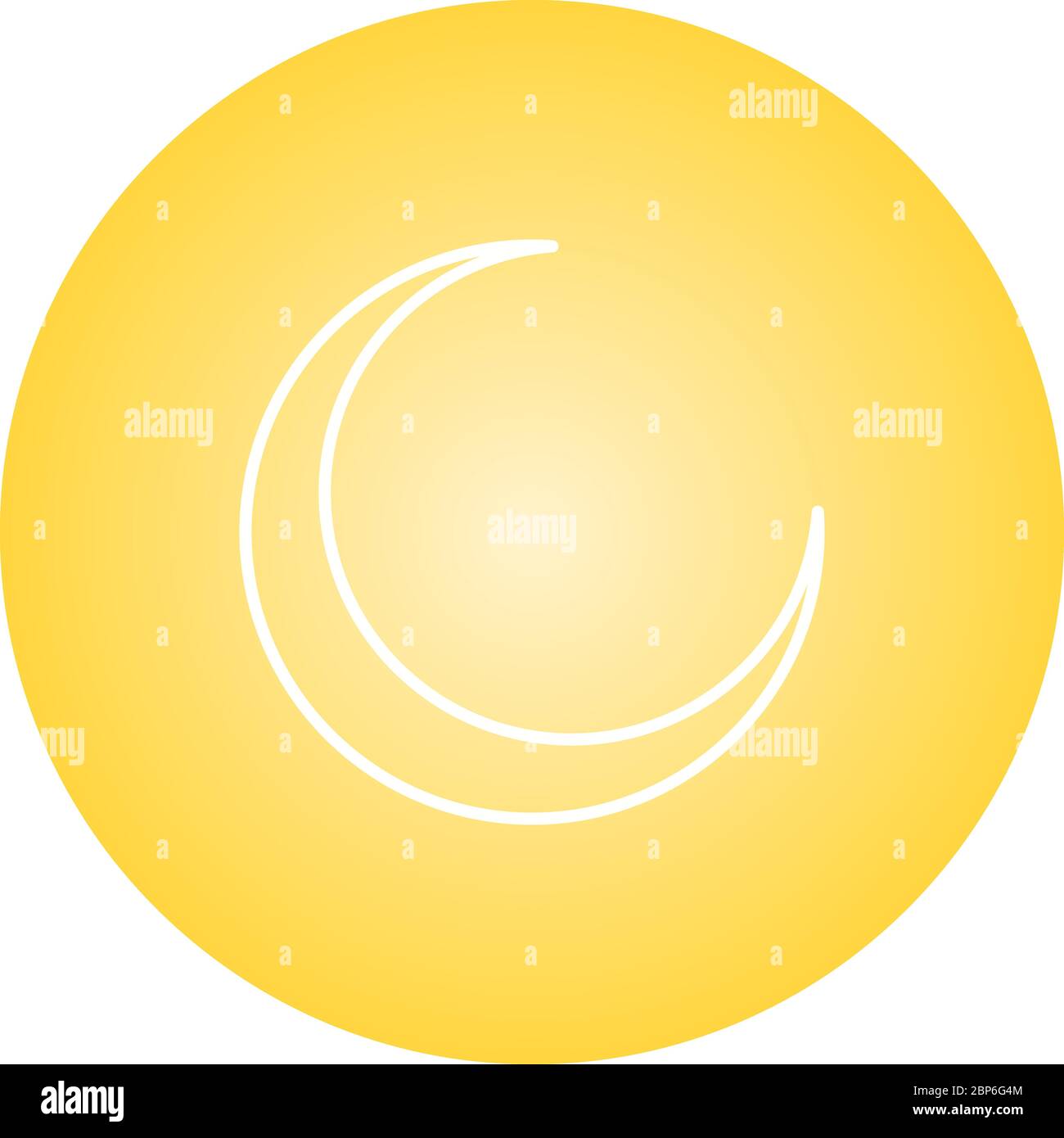 Beautiful Moon Line Vector Icon Stock Vector Image & Art - Alamy