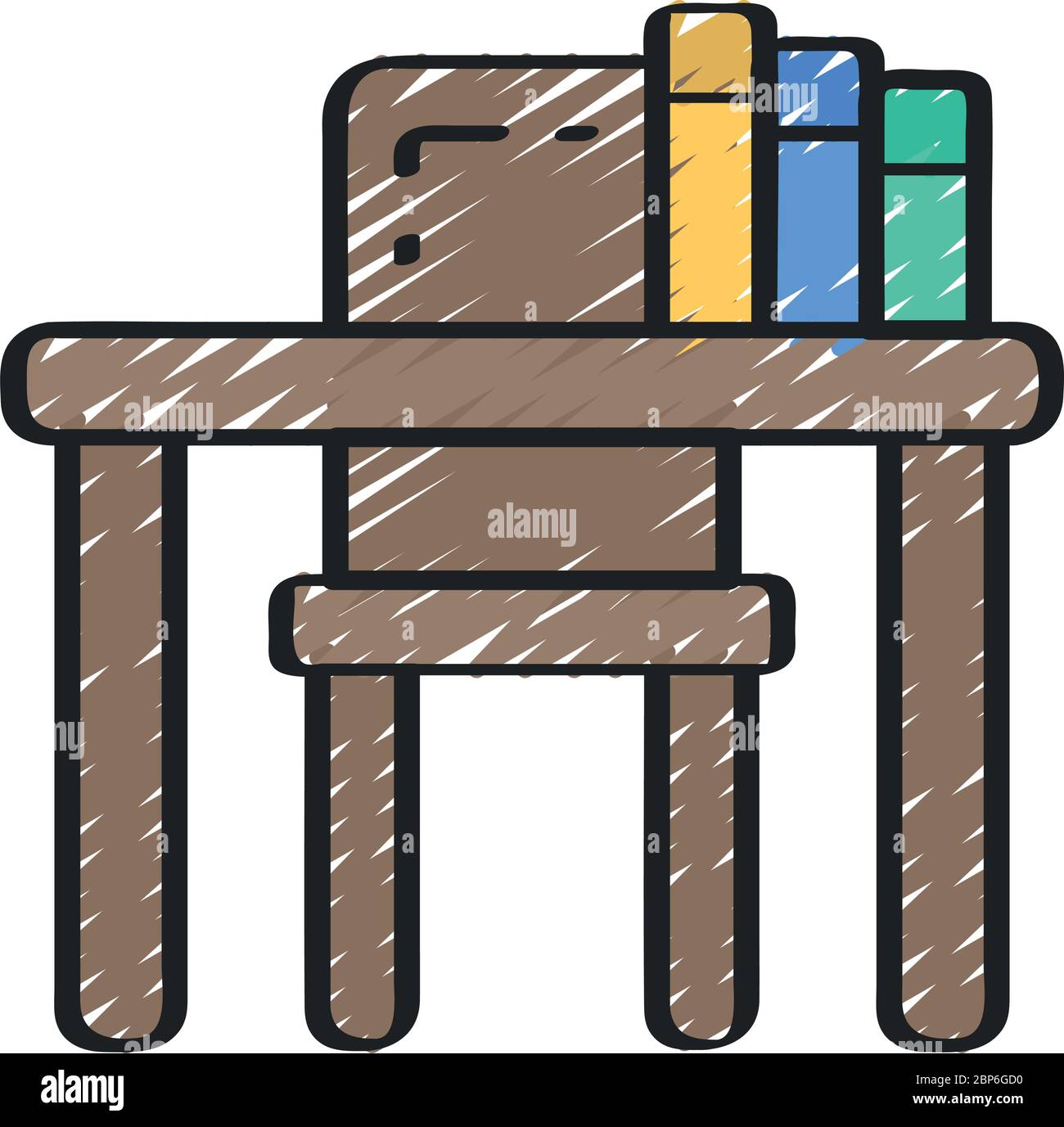 Student Desk icon Stock Vector Image & Art - Alamy