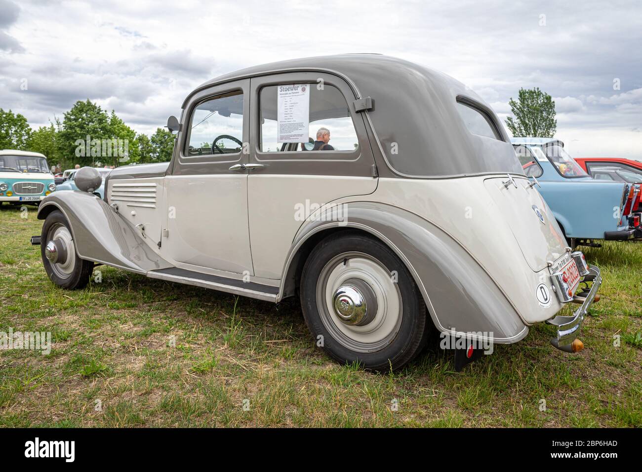 PAAREN IM GLIEN, GERMANY - JUNE 08, 2019: Vintage car Stoewer R180 ...