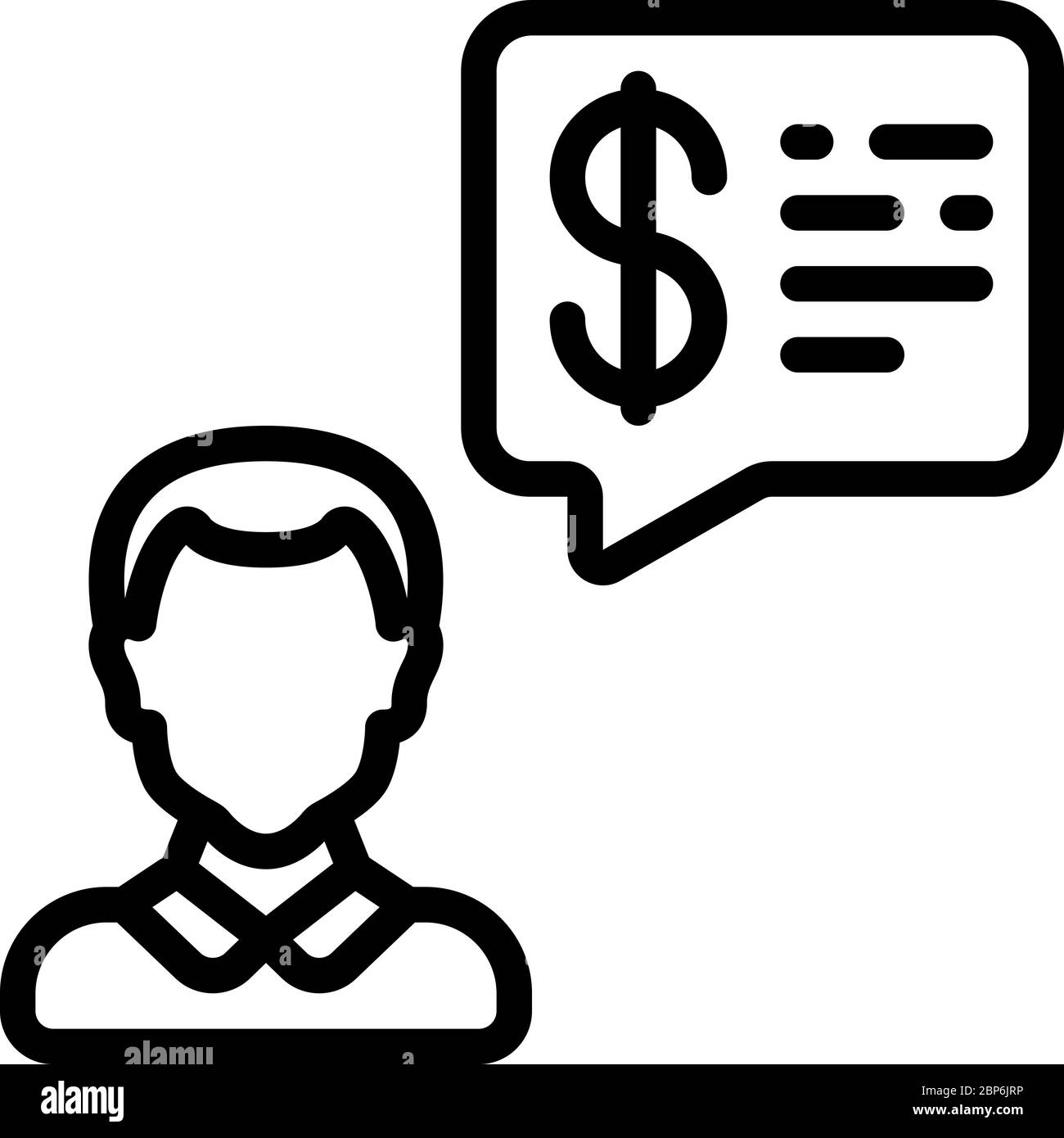 Advisor avatar giving financial advice icon Stock Vector Image & Art ...