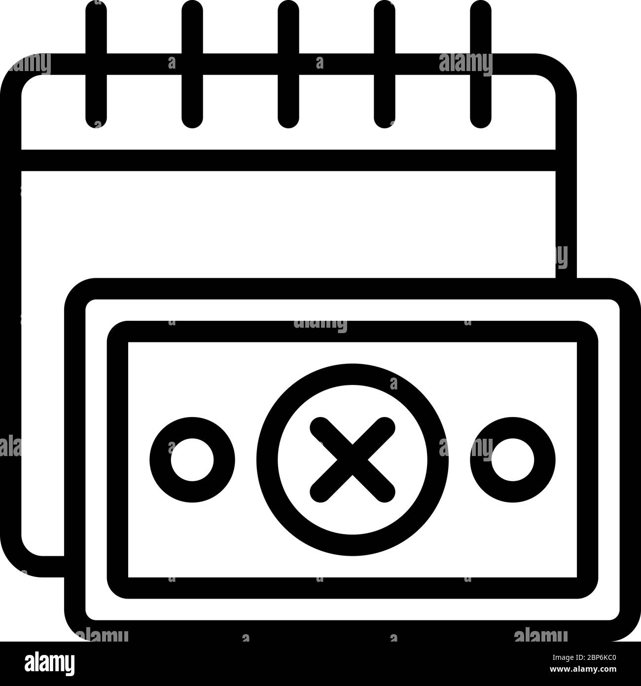 Missed payment date icon Stock Vector Image & Art - Alamy