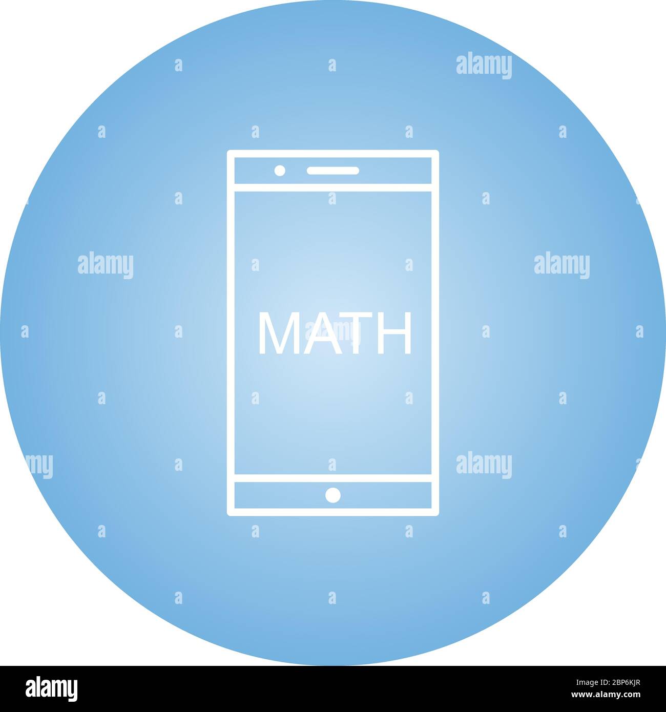 Math on mobile Stock Vector Images - Alamy