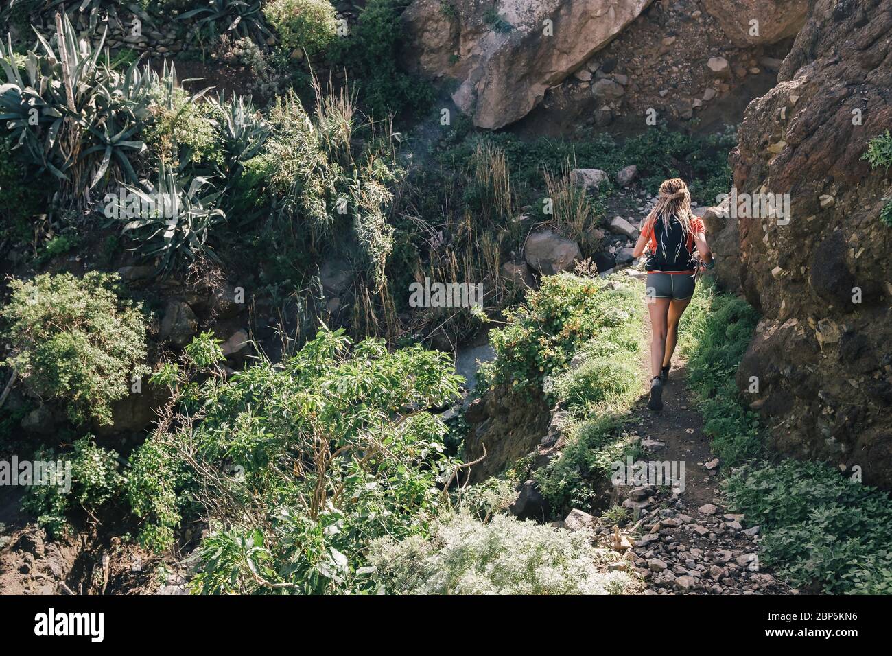 Jumping mountain path hi-res stock photography and images - Alamy