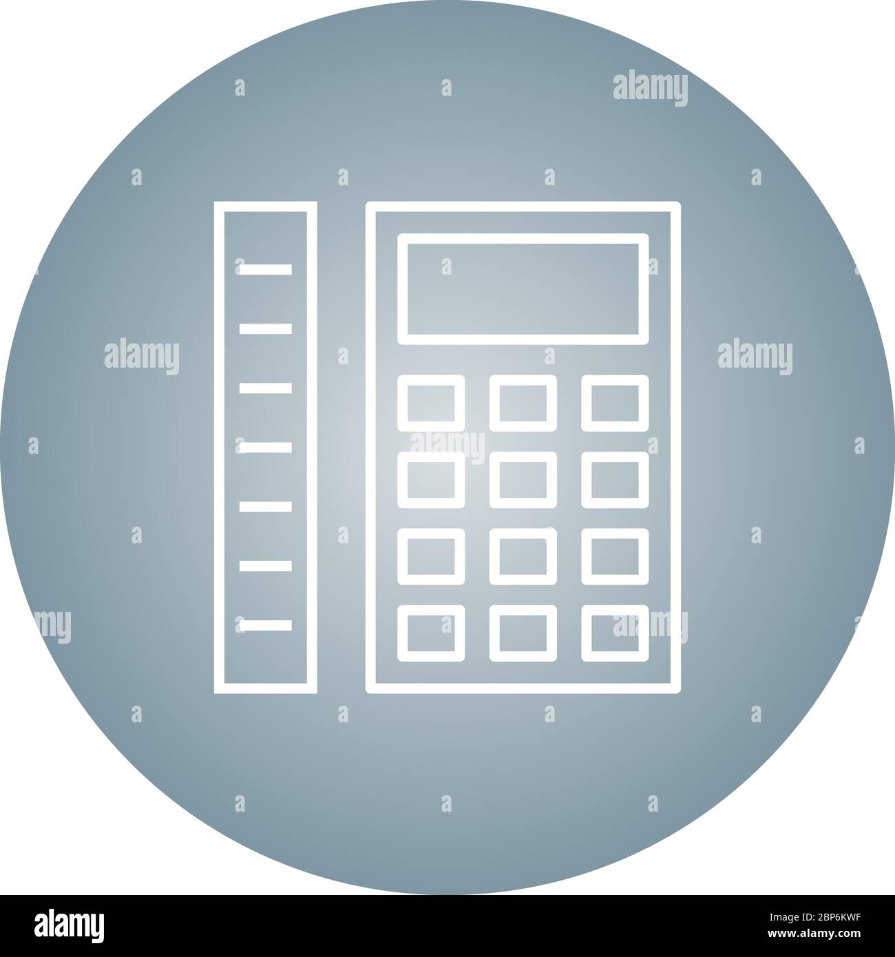 Beautiful Measurement Calculation Line Vector Icon Stock Vector Image ...