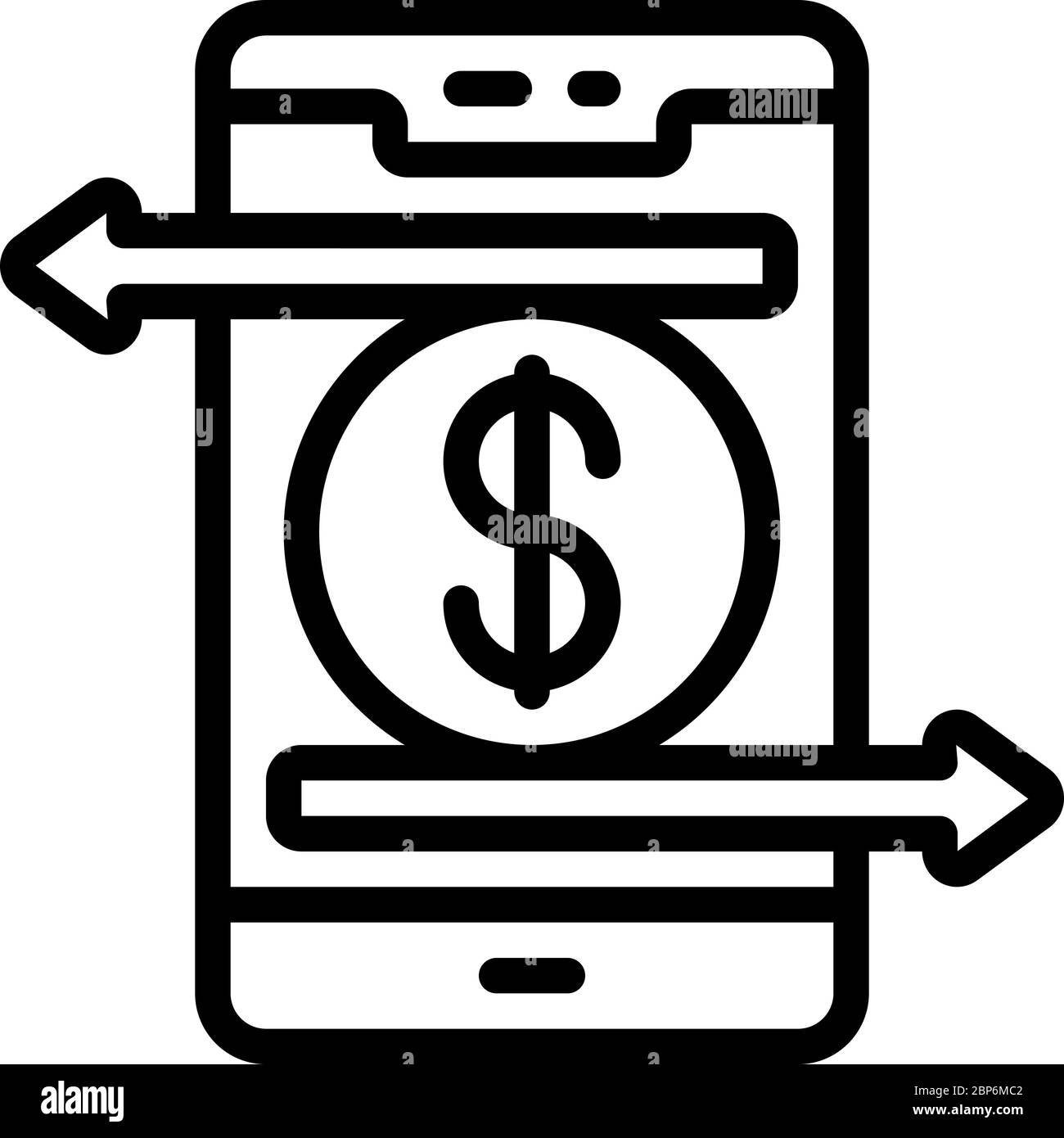 Mobile finance trades icon Stock Vector Image & Art - Alamy