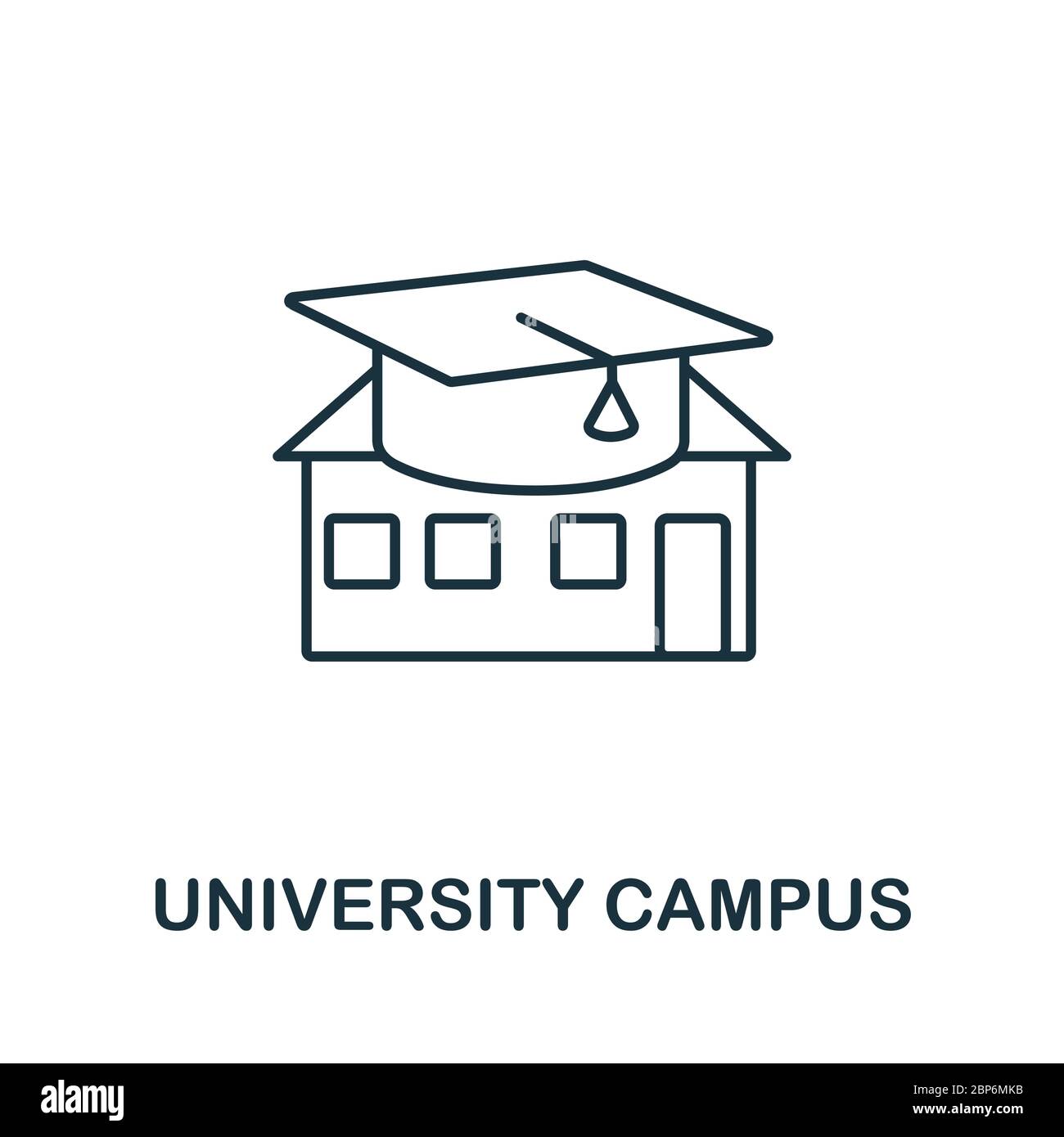 University Campus icon from education collection. Simple line ...