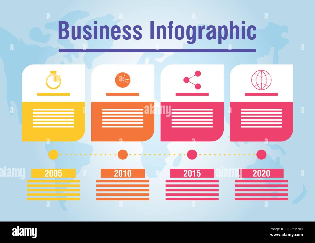 business infographic with years icons Stock Vector Image & Art - Alamy