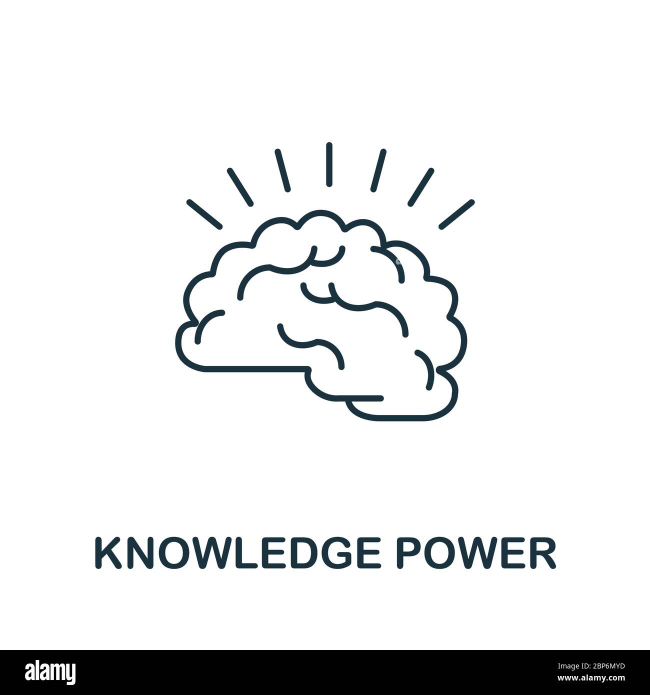 Knowledge Power icon from education collection. Simple line Knowledge ...