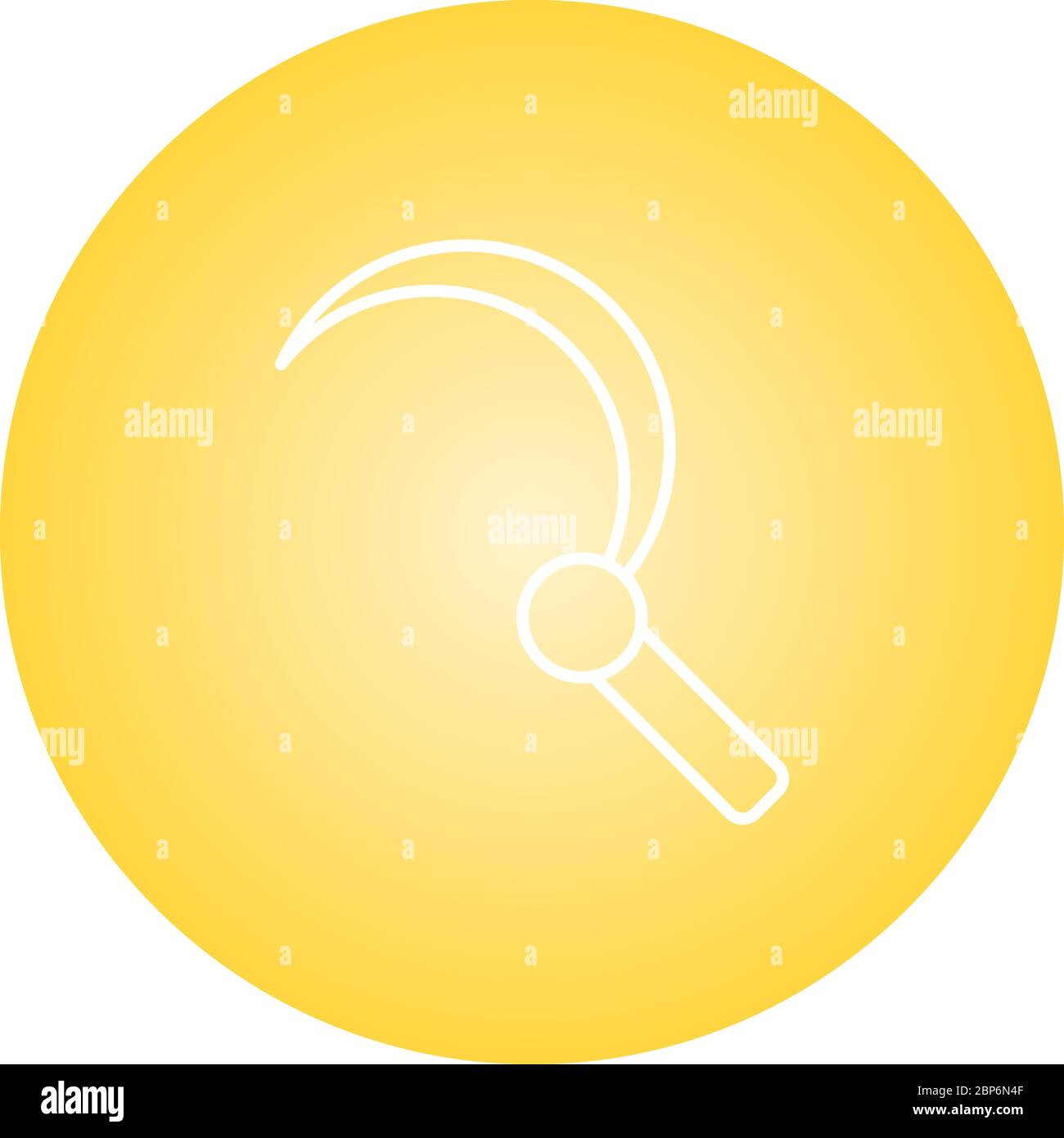 Beautiful Sickle Line Vector Icon Stock Vector Image & Art - Alamy