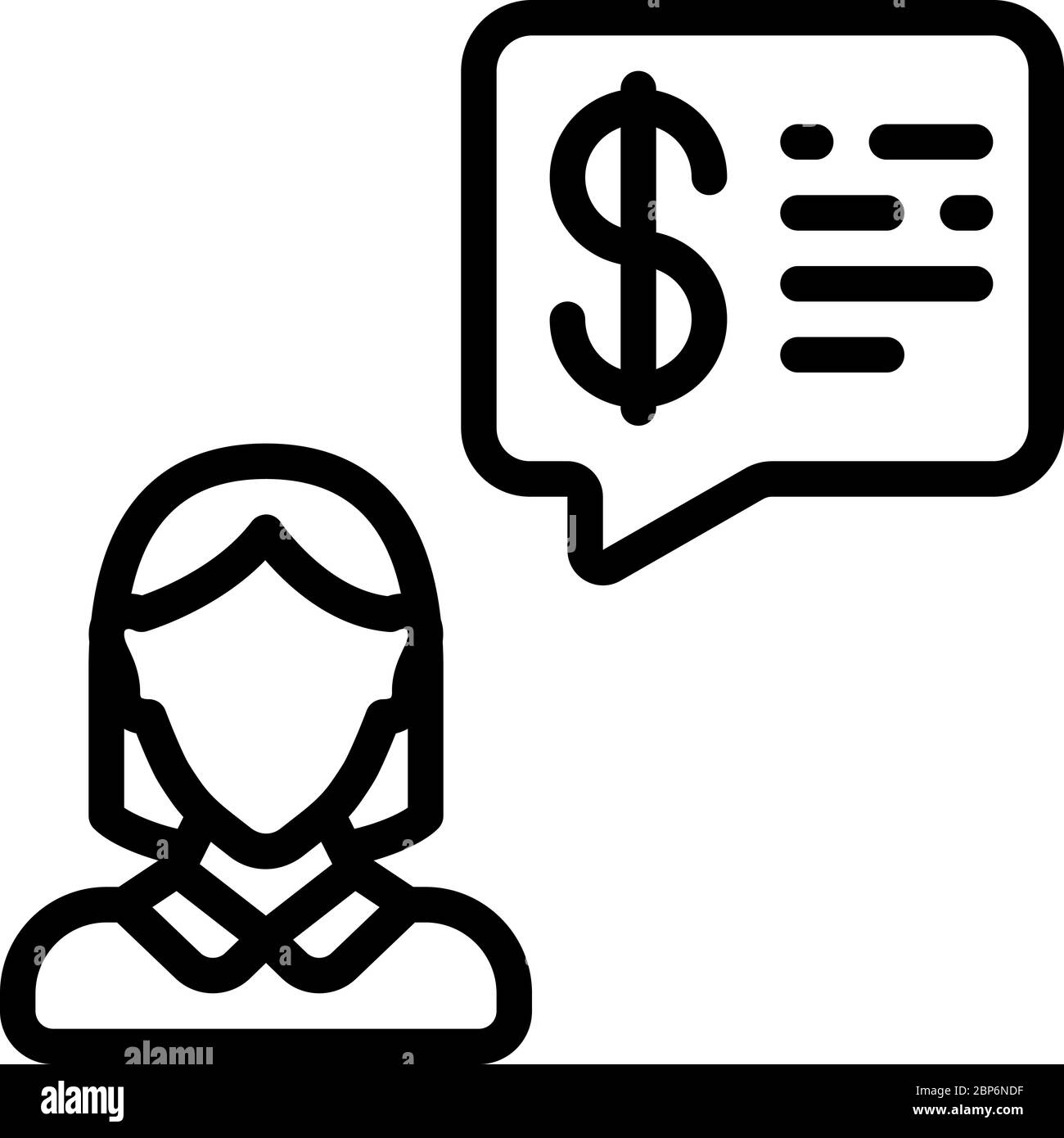 Female financial advisor avatar icon Stock Vector Image & Art - Alamy